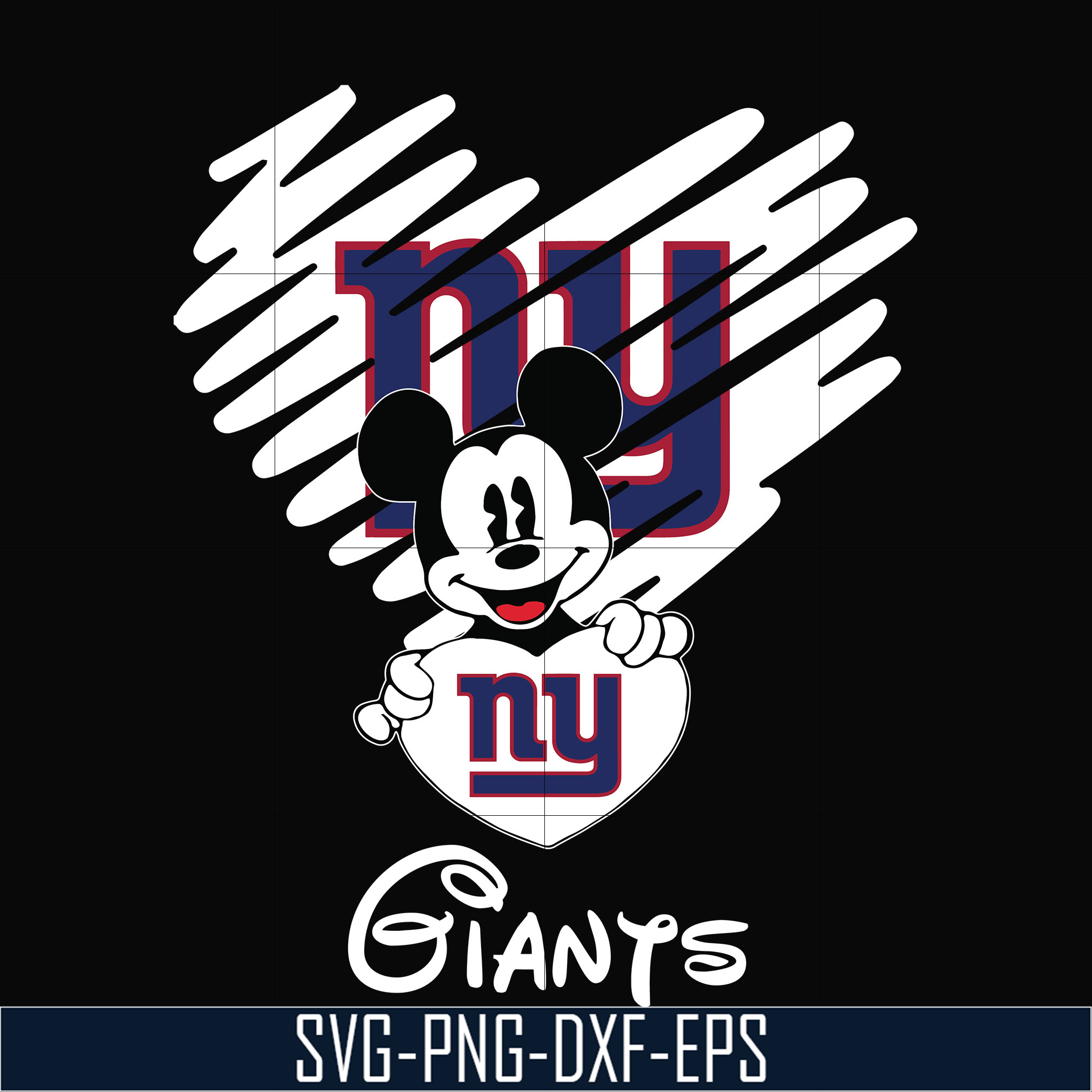Giants heart svg, png, dxf, eps digital file NNFL0043 | Inspire Uplift