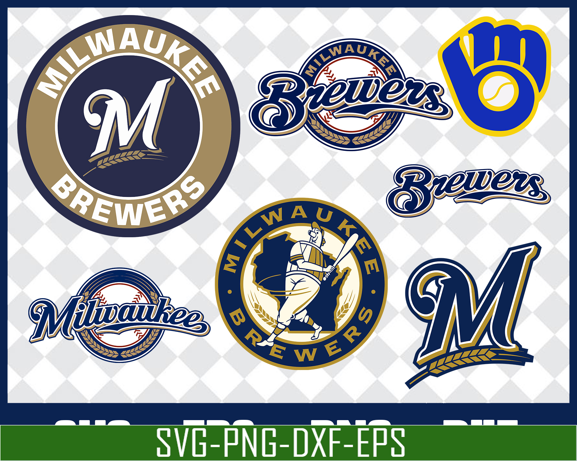 Milwaukee Brewers bundle svg, Milwaukee Brewers svg, Brewers | Inspire ...