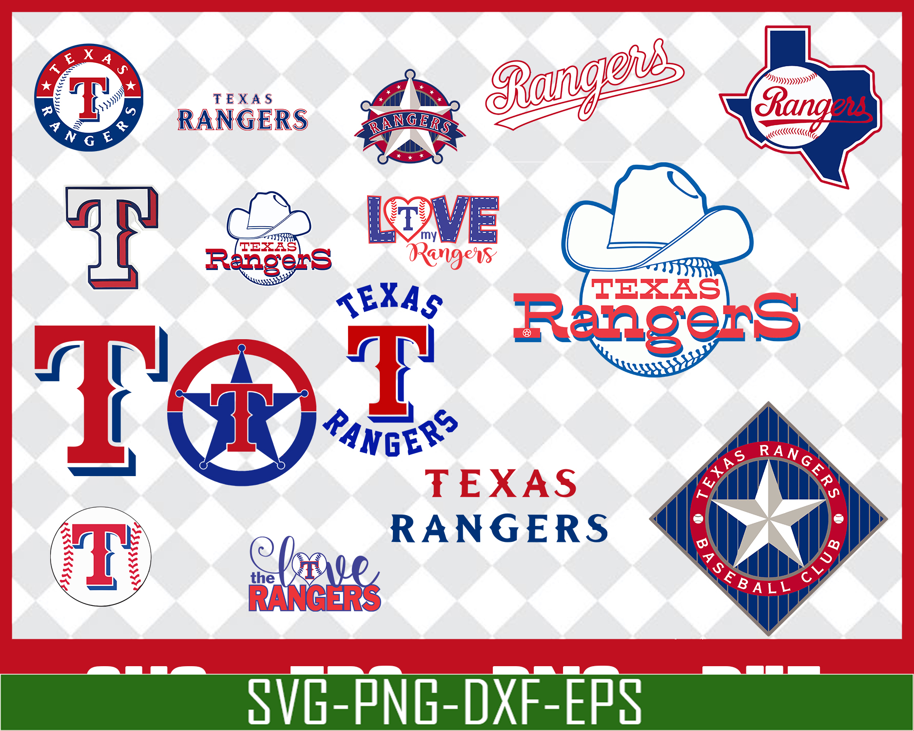 Texas Rangers Bundle svg, Texas Rangers svg, Rangers svg, Ra - Inspire ...