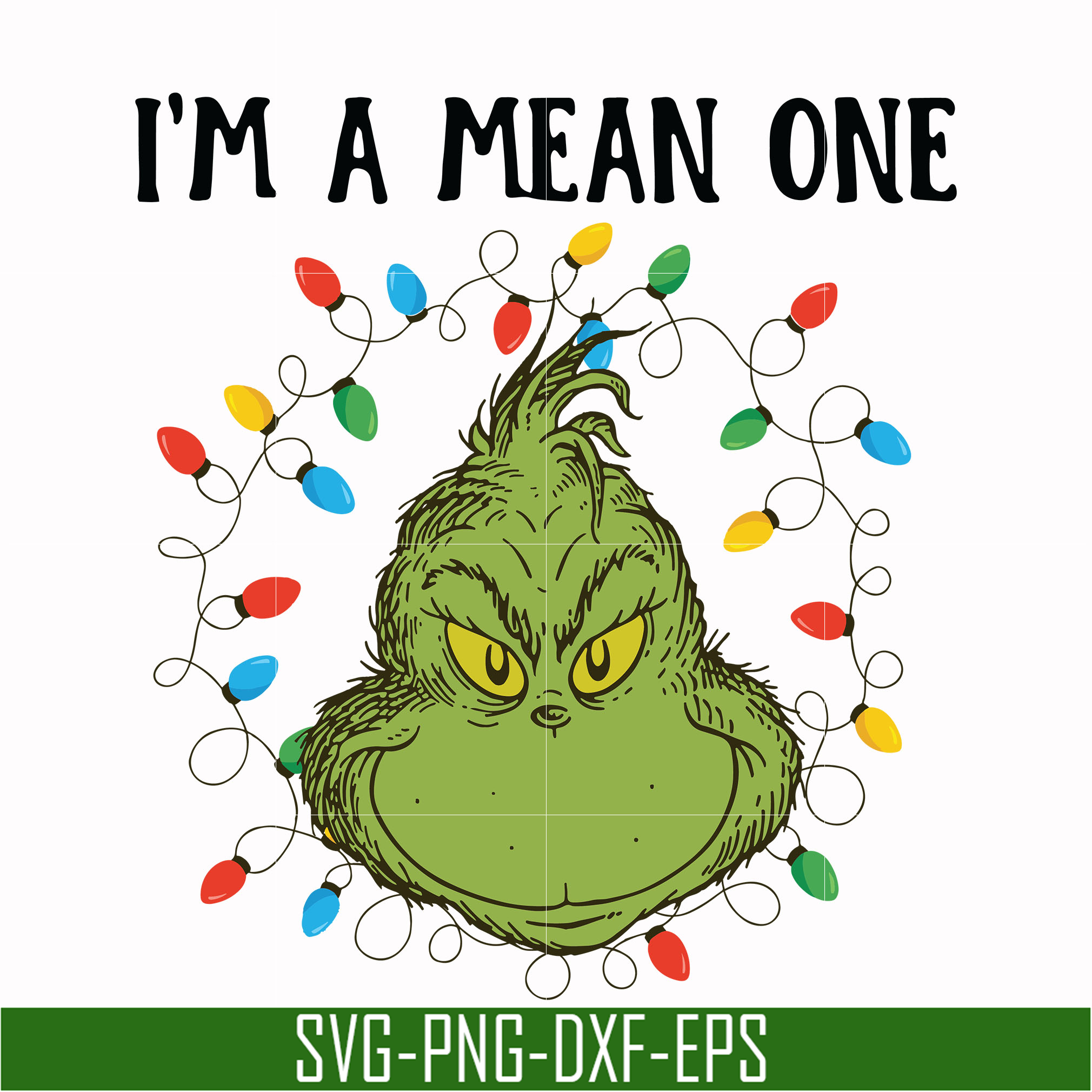 Im a mean one svg, grinch svg, png, dxf, eps digital file NC - Inspire ...