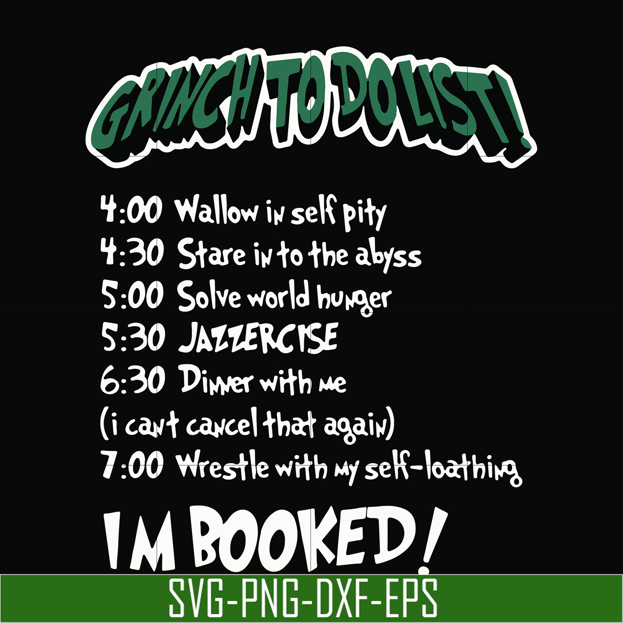 Grinch to do list svg, christmas svg, png, dxf, eps digital - Inspire ...