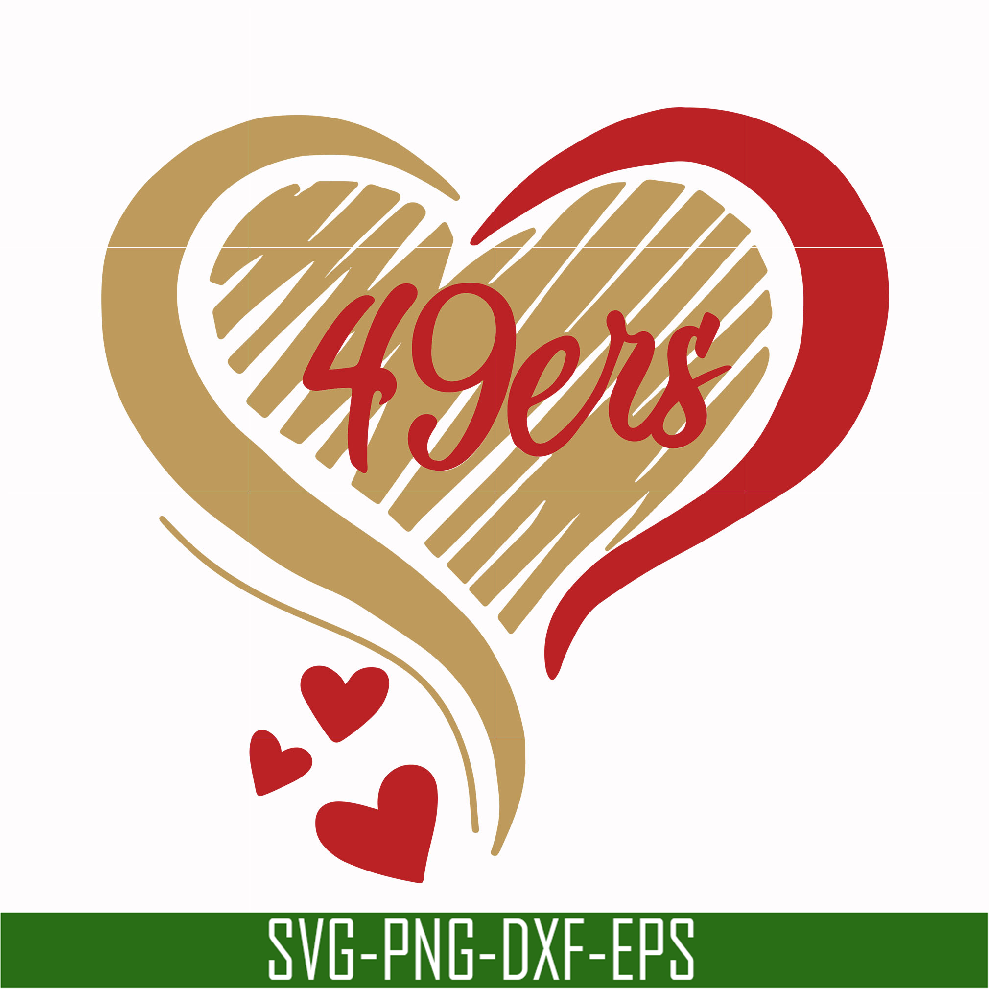 San francisco 49ers heart svg, 49ers heart svg, Nfl svg, png | Inspire ...