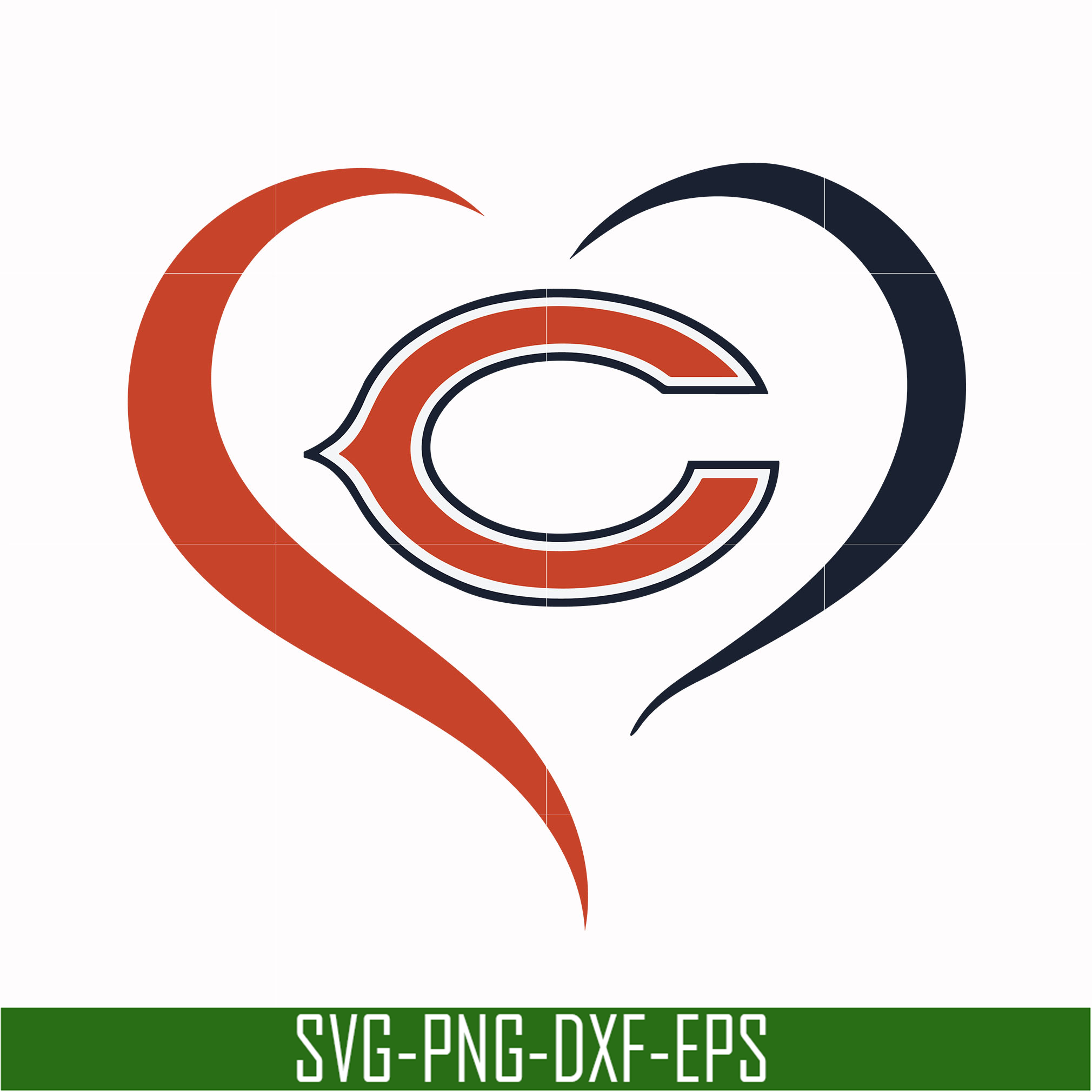 Chicago Bears heart svg, Chicago Bears svg, Bears svg, Sport | Inspire ...