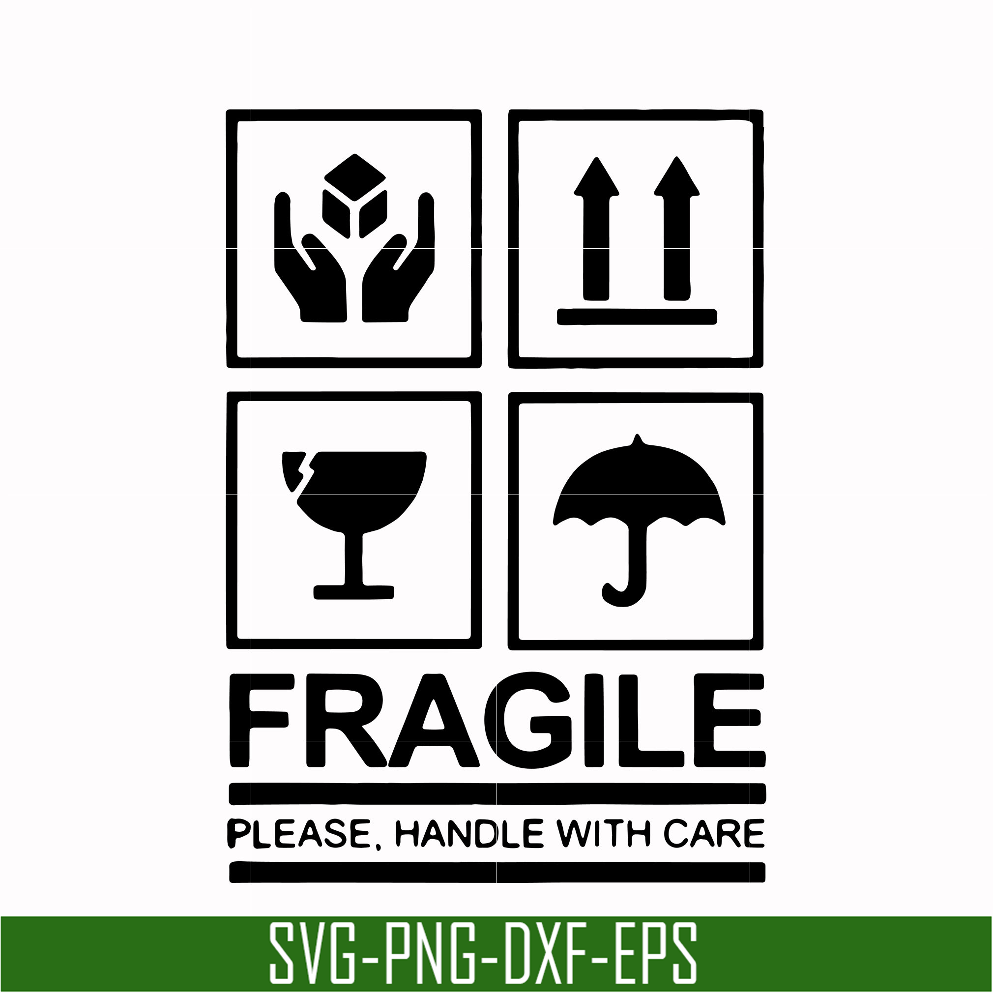fragile please, handle with care svg, png, dxf, eps digital - Inspire ...