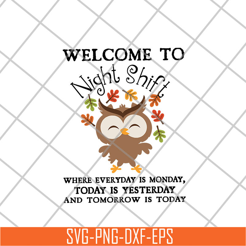 Owl Welcome to night svg, png, dxf, eps digital file FN11062 | Inspire ...