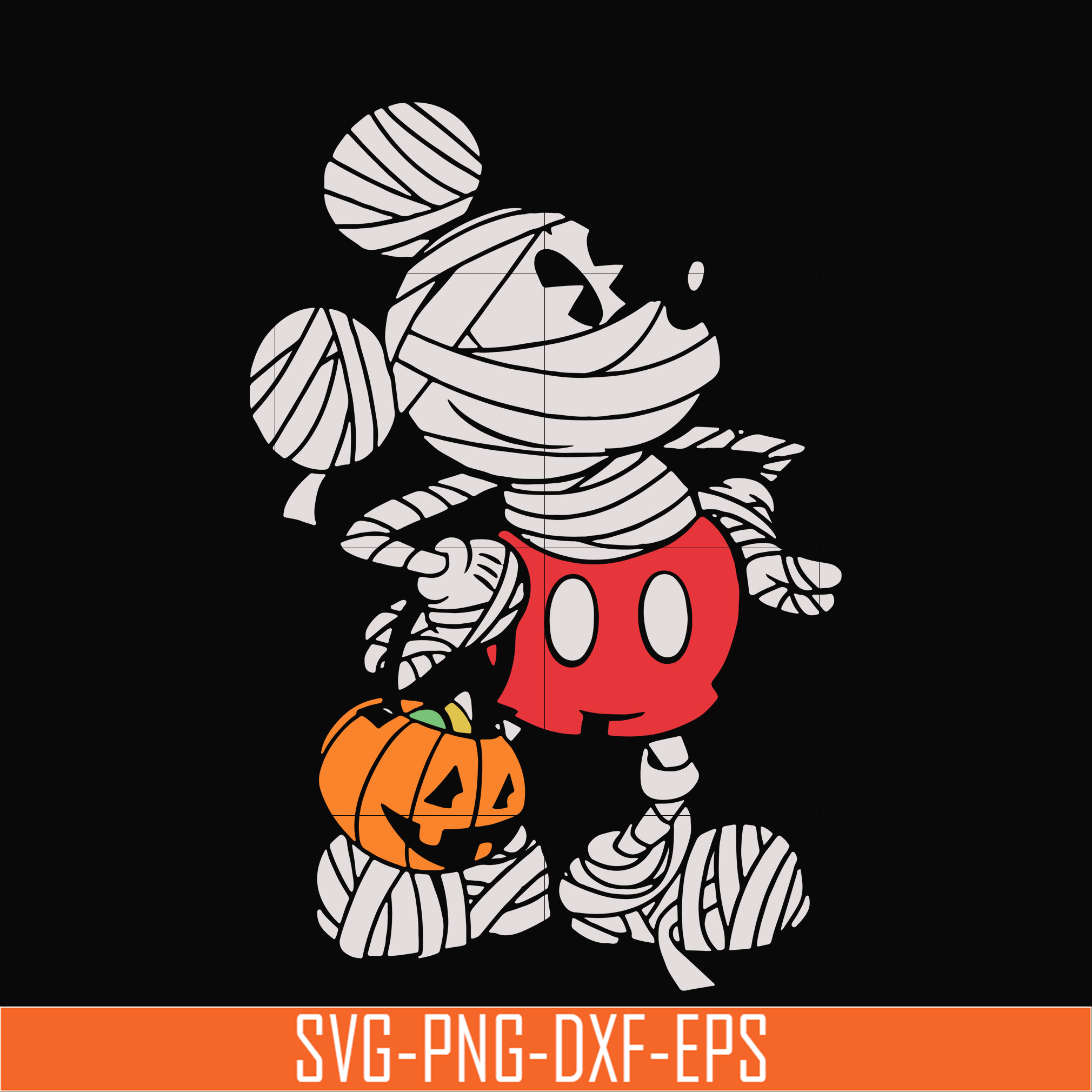 Mickey mouse halloween mummy svg, png, dxf, eps digital file | Inspire ...