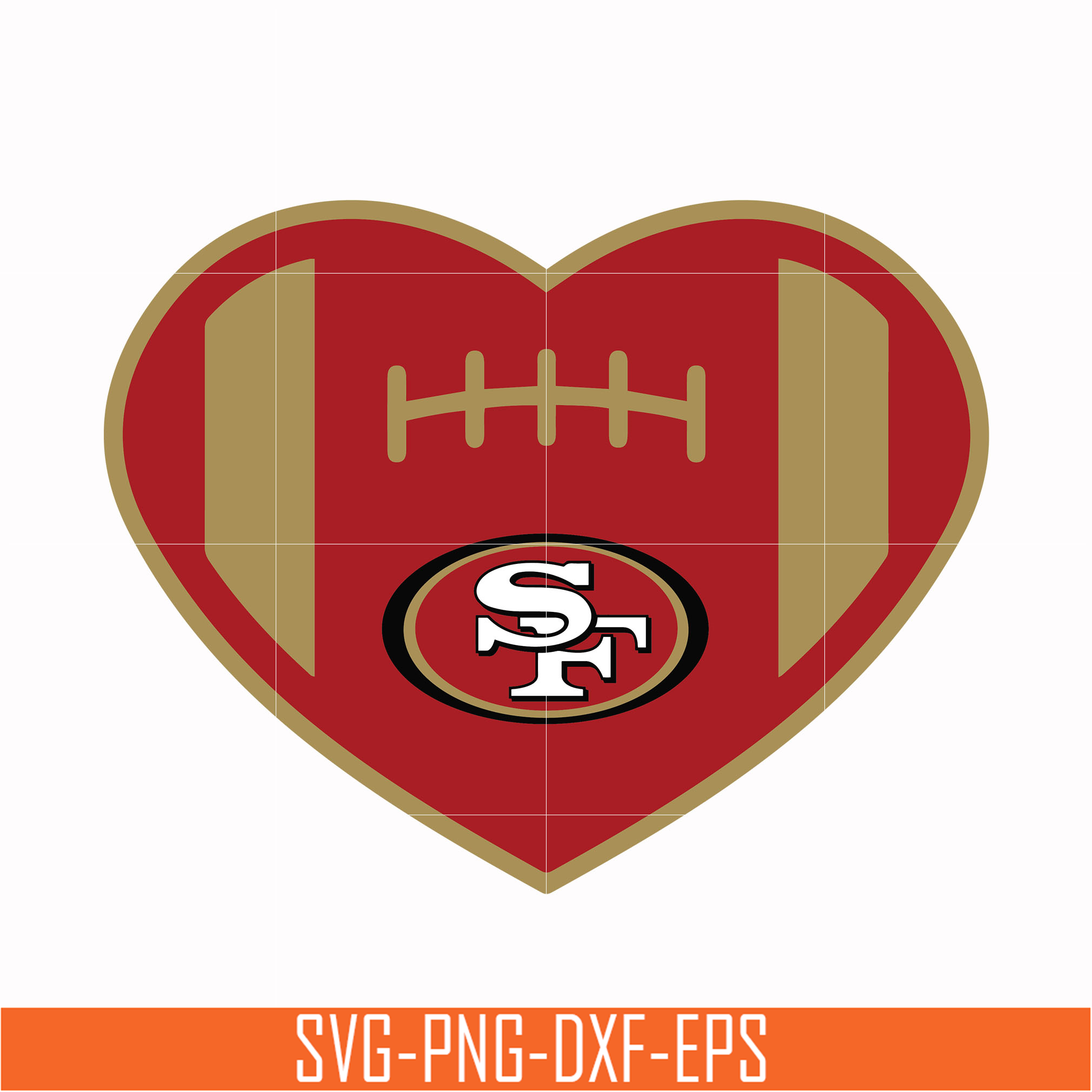 San francisco 49ers heart svg, 49ers heart svg, Nfl svg, png | Inspire ...