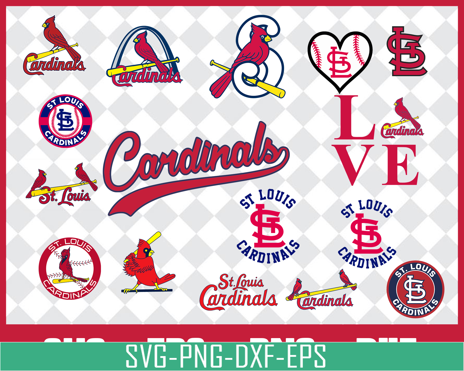St. Louis Cardinals Bundle svg, St. Louis Cardinals svg, Car | Inspire ...