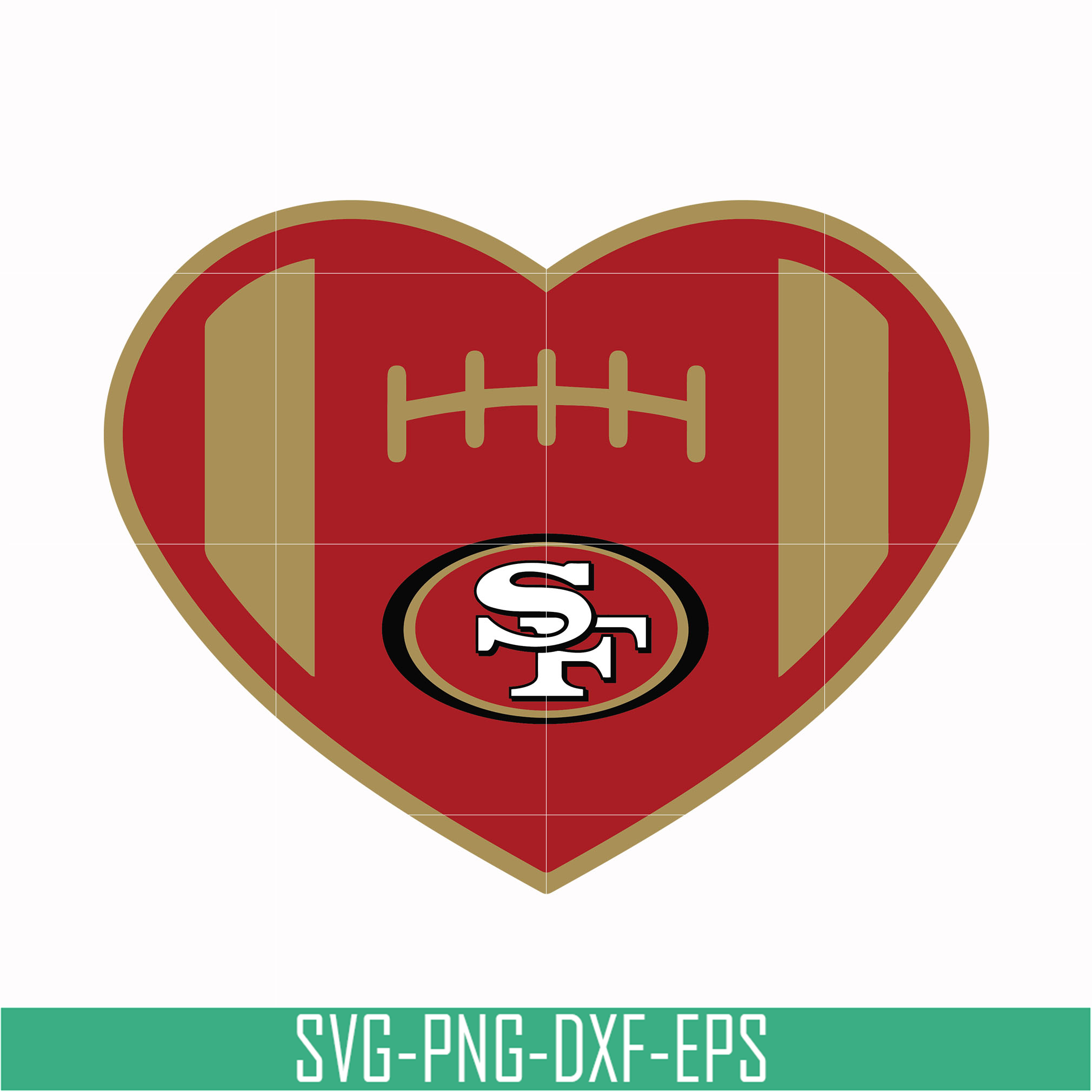 San francisco 49ers heart svg, 49ers heart svg, Nfl svg, png | Inspire ...