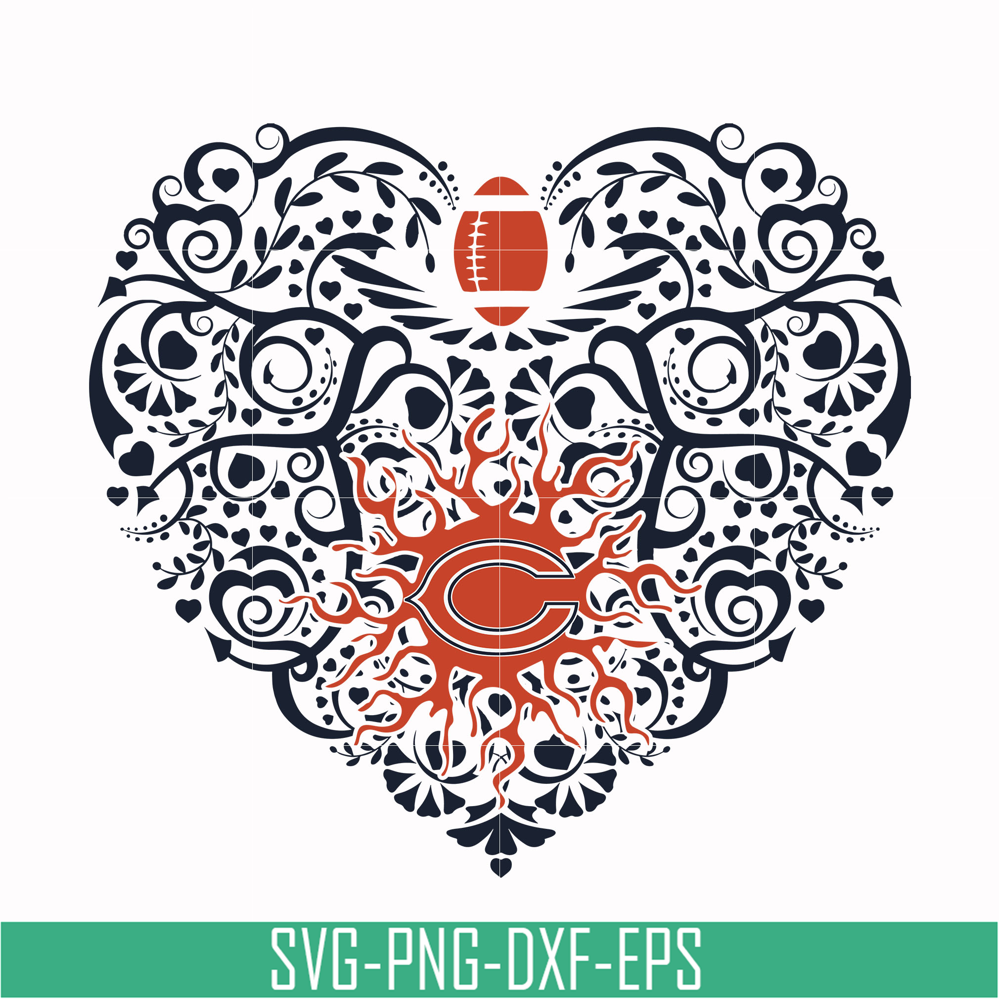 Chicago Bears skull svg, Chicago Bears svg, Bears svg, Skull | Inspire ...