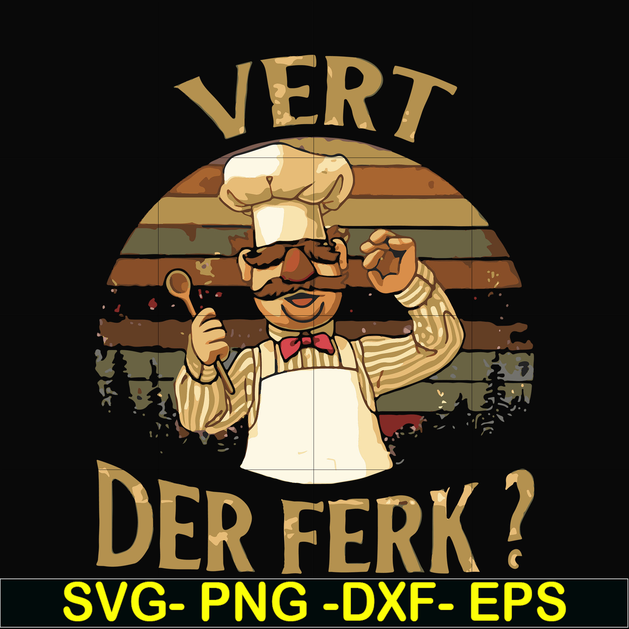 Vert Der ferk svg, png, dxf, eps file FN000145 | Inspire Uplift