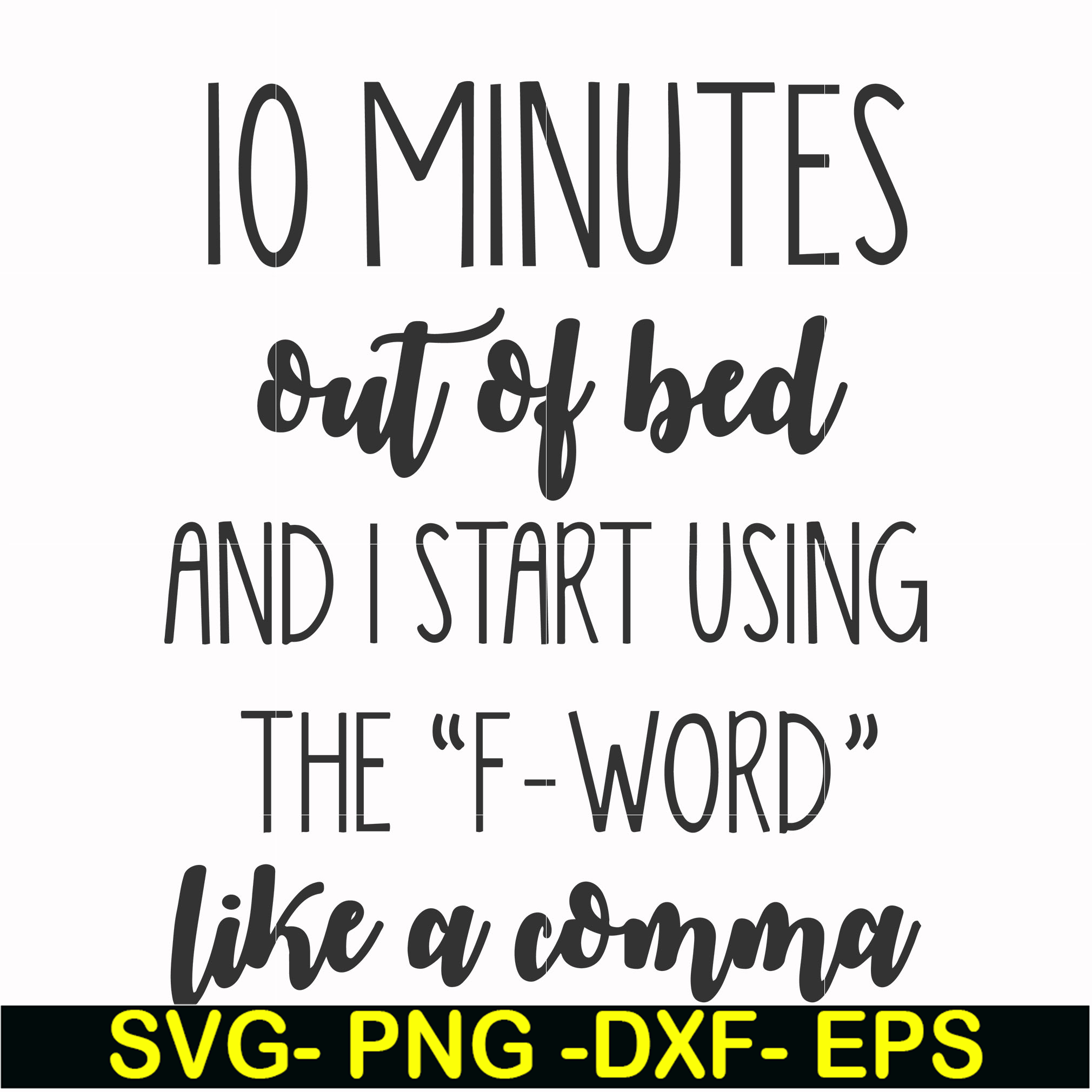 word like a comma svg, png, dxf, eps file FN000620 - Inspire Uplift