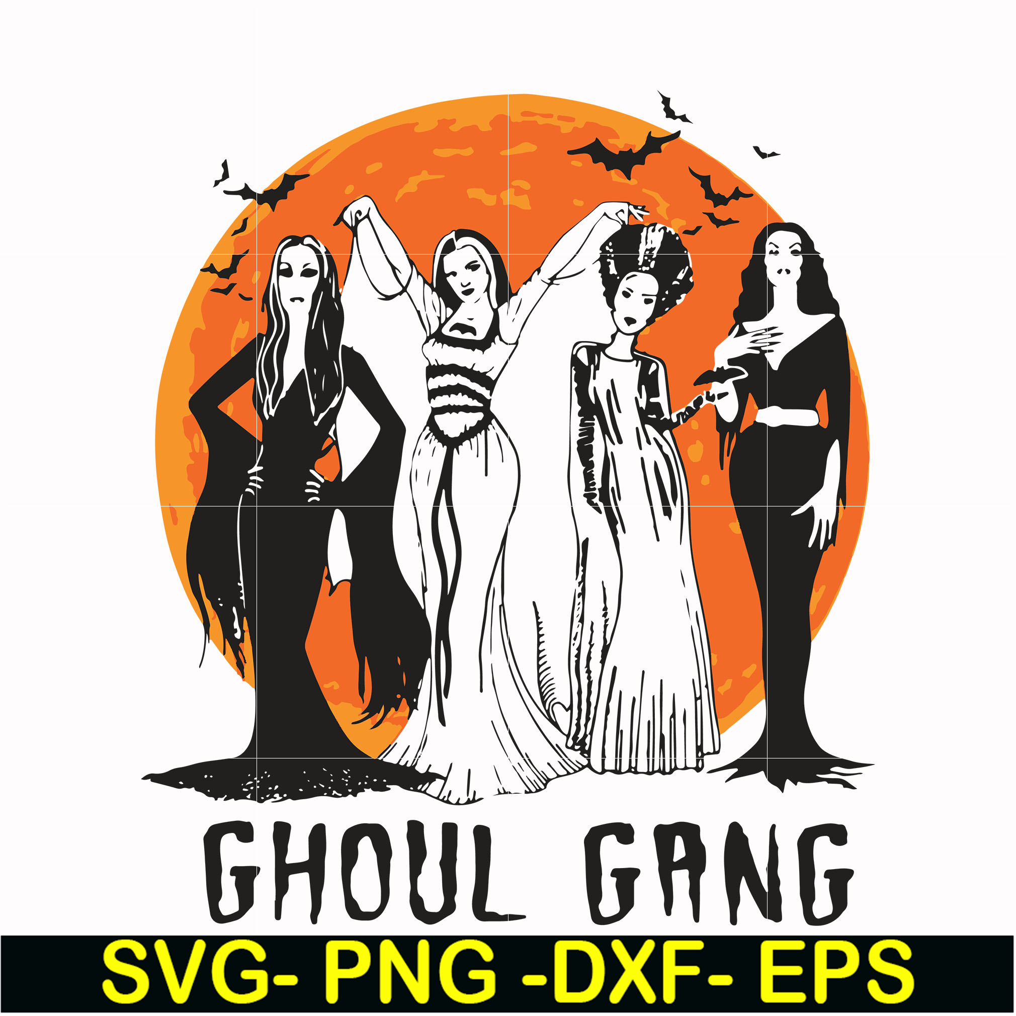 Ghoul gang svg, png, dxf, eps digital file HLW0085 - Inspire Uplift