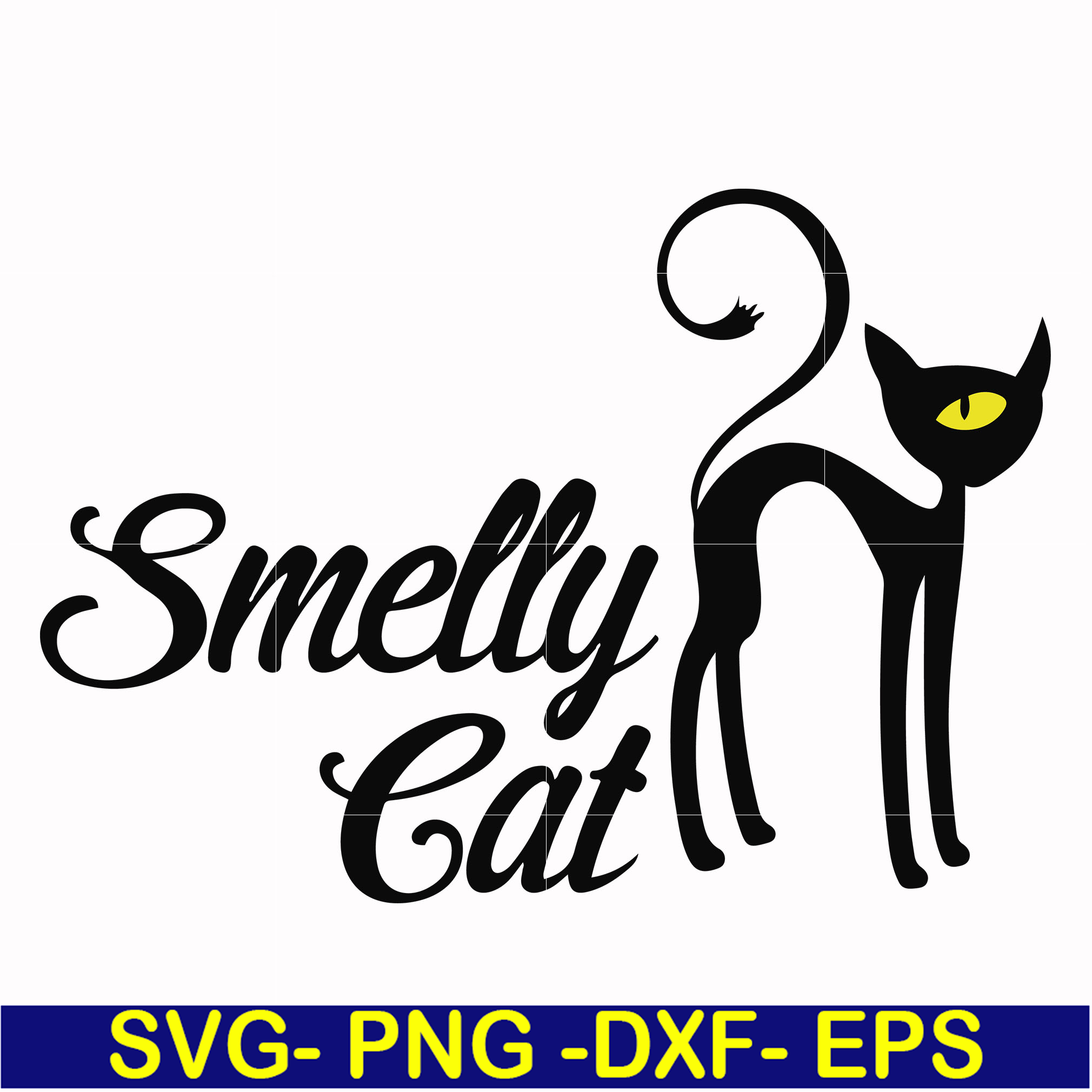 Smelly cat svg, png, dxf, eps file FN0001004 - Inspire Uplift