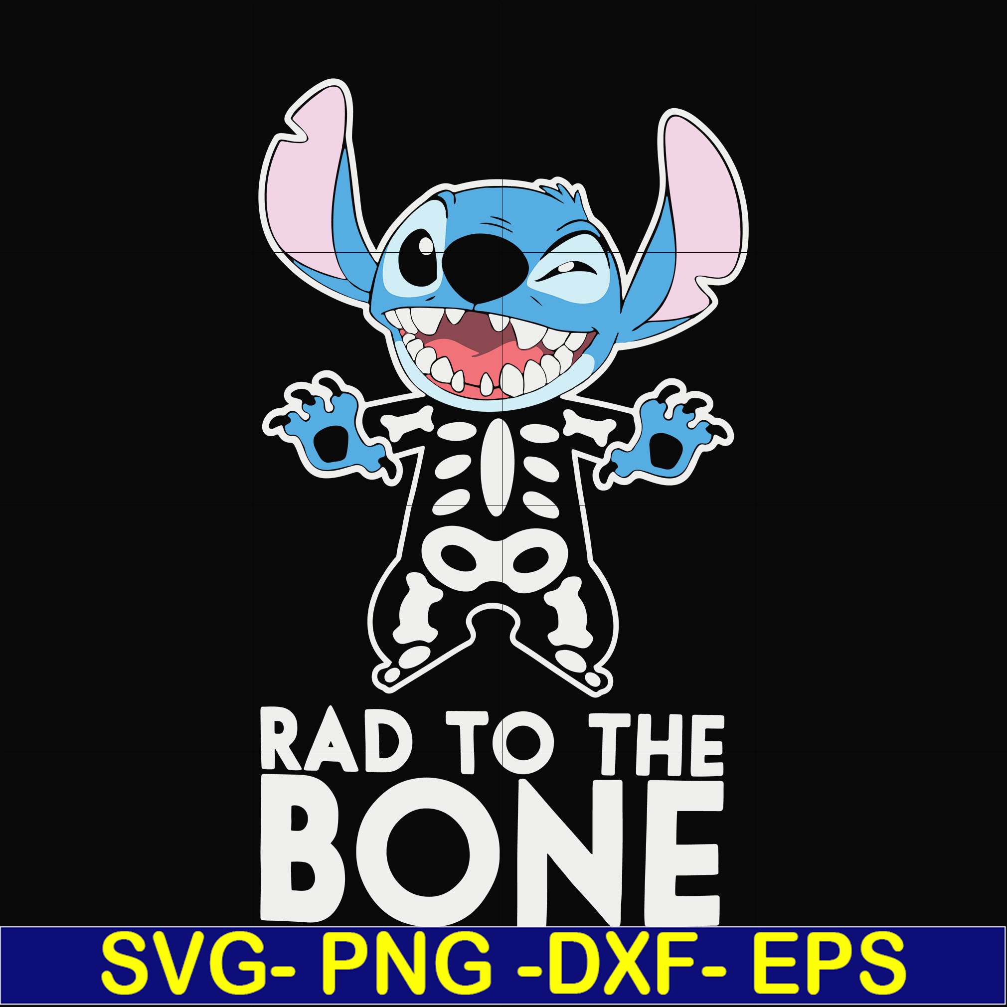 Stitch Skeleton svg, halloween svg, png, dxf, eps digital fi | Inspire ...