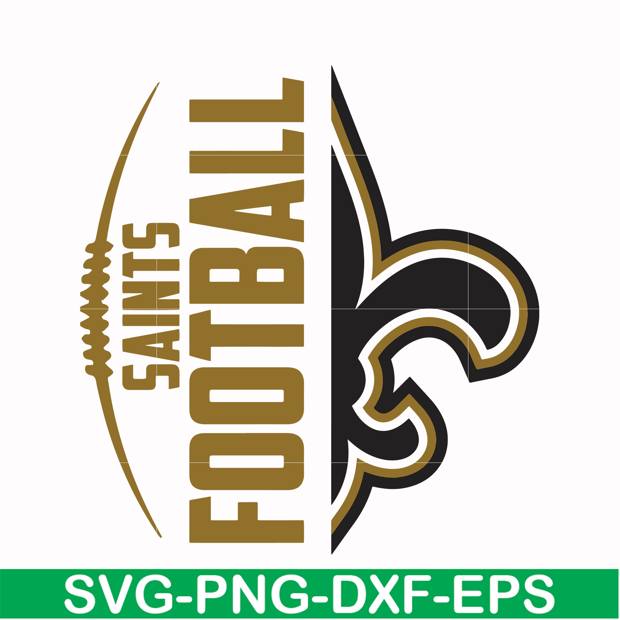 Saints football, svg, png, dxf, eps file NFL000079 | Inspire Uplift