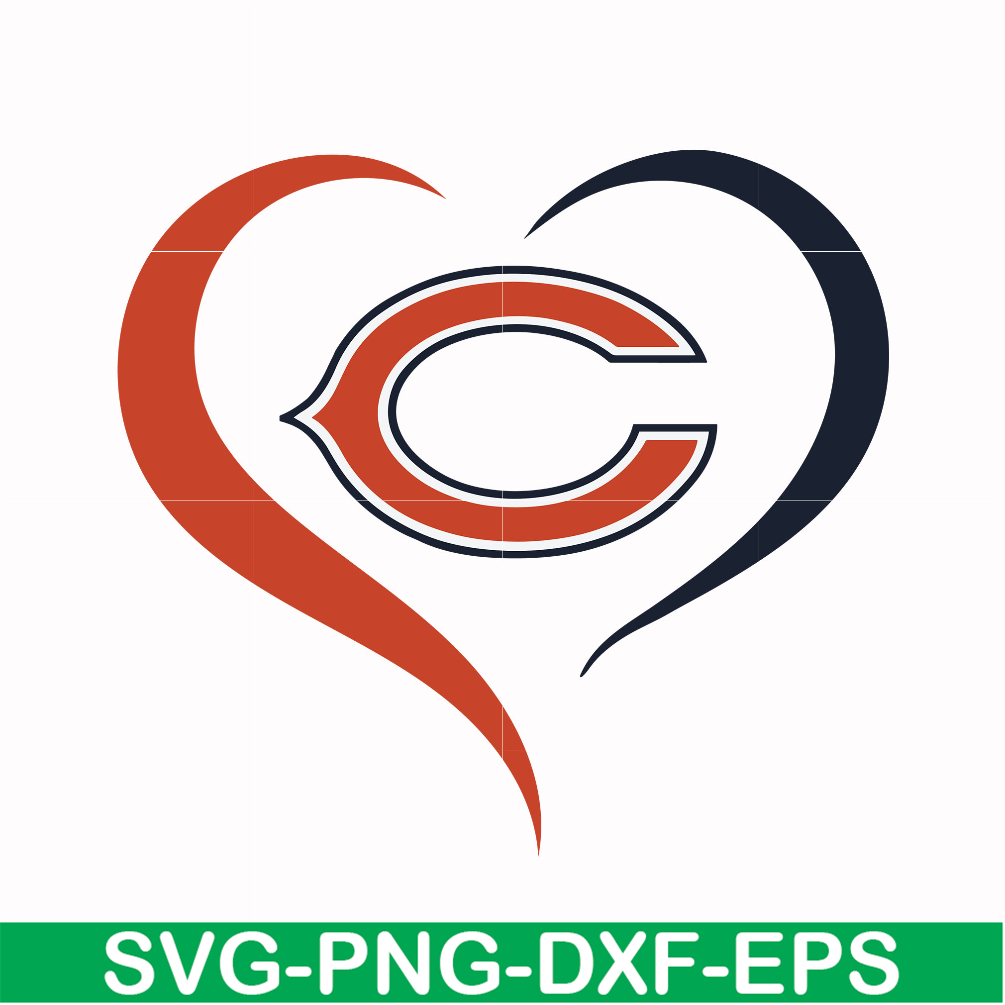 Chicago Bears heart svg, Chicago Bears svg, Bears svg, Sport | Inspire ...