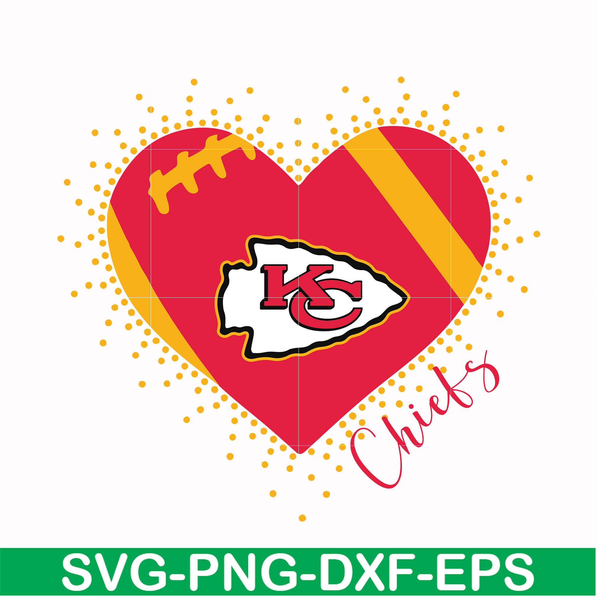 Kansas City Chiefs heart svg, Chiefs heart svg, Nfl svg, png | Inspire ...