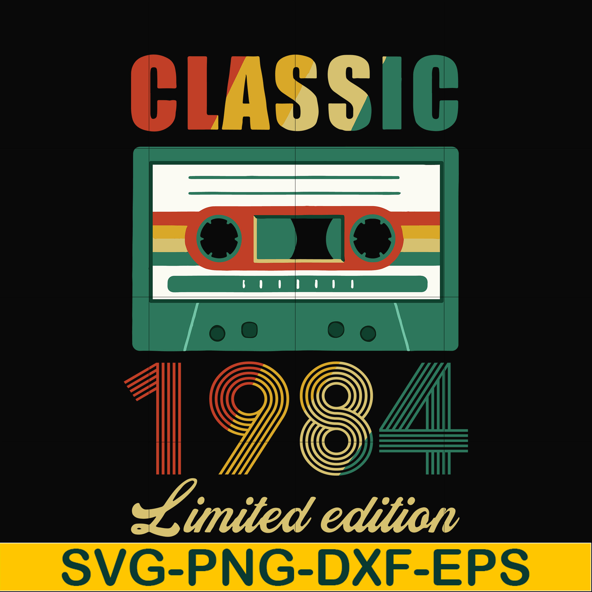 Classic 1984 limited edition svg, png, dxf, eps digital file | Inspire ...