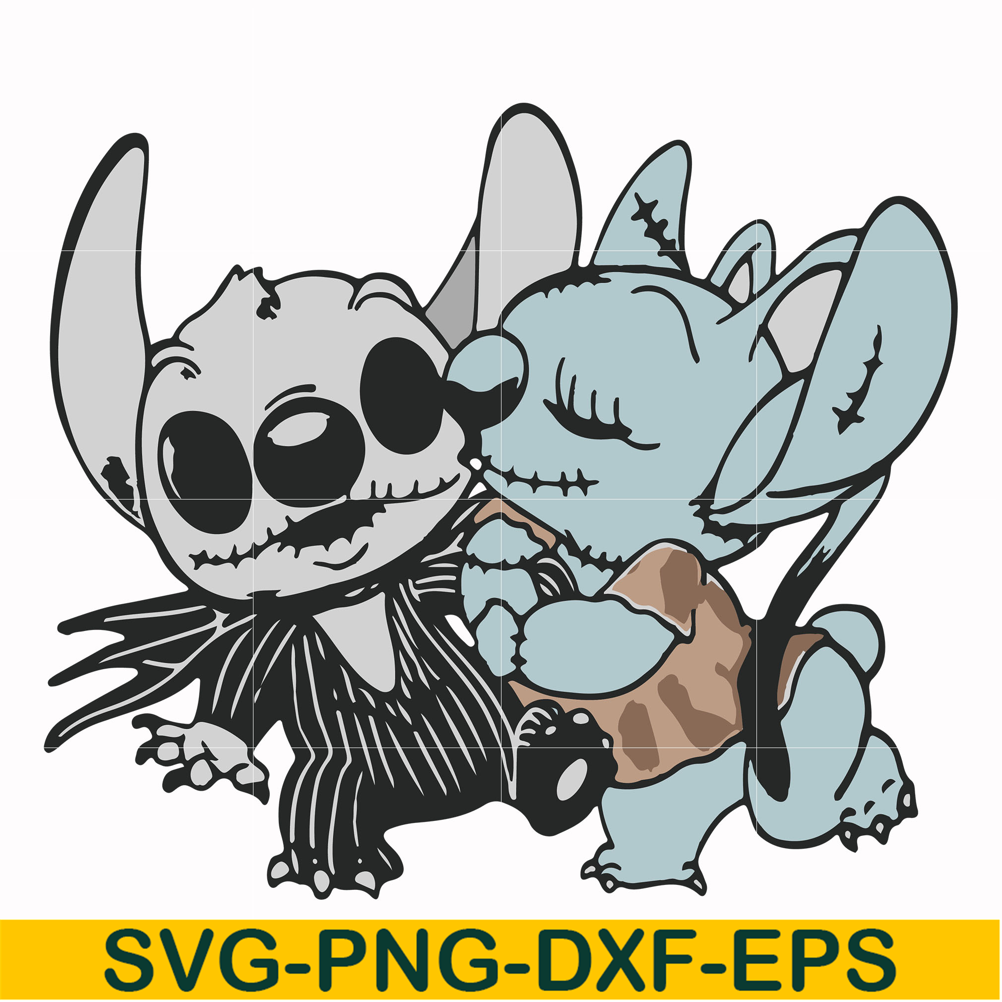 Stitch and Angel Jack Skellington The Nightmare Before Chris | Inspire ...