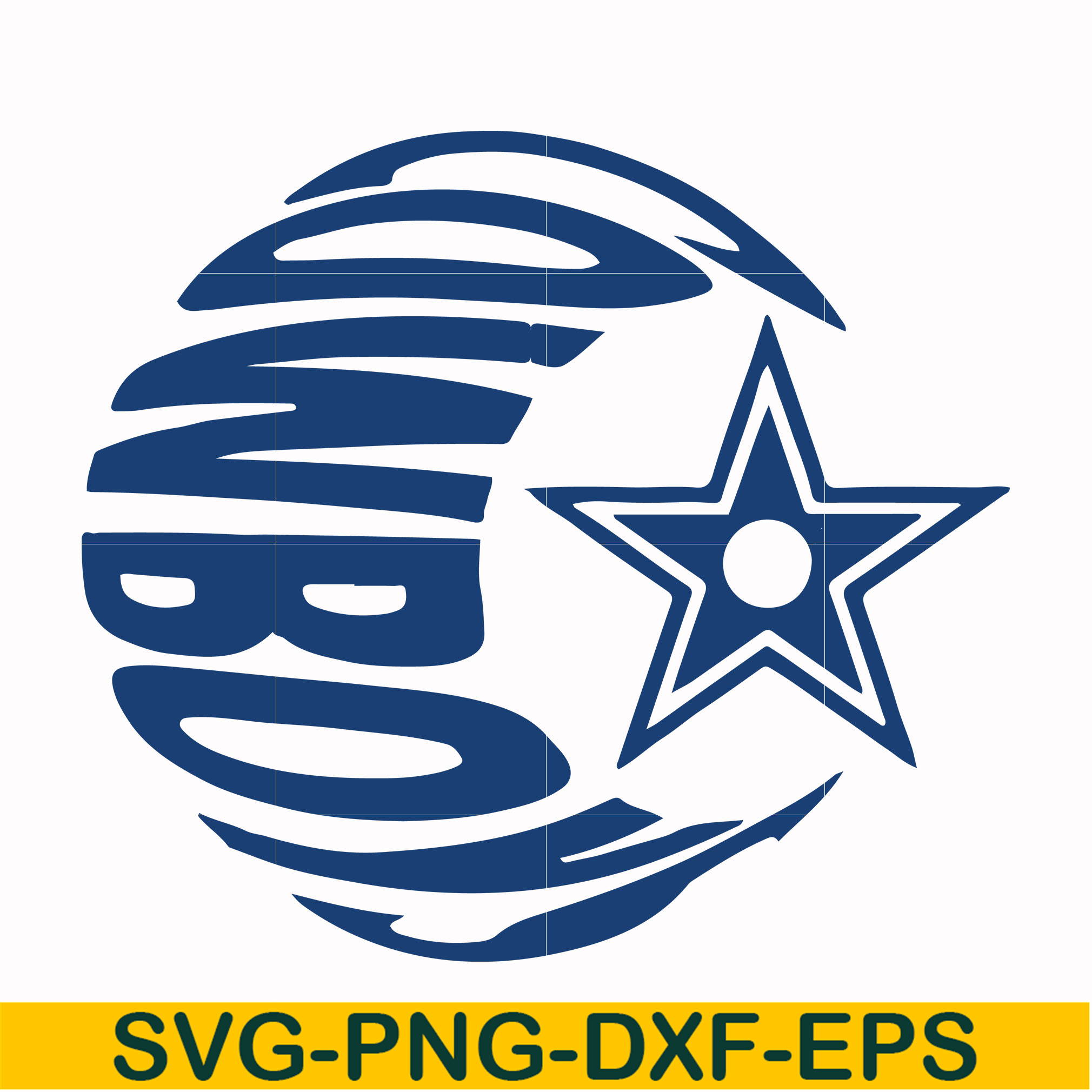 Cowboys star, svg, png, dxf, eps file NFL0000197 | Inspire Uplift