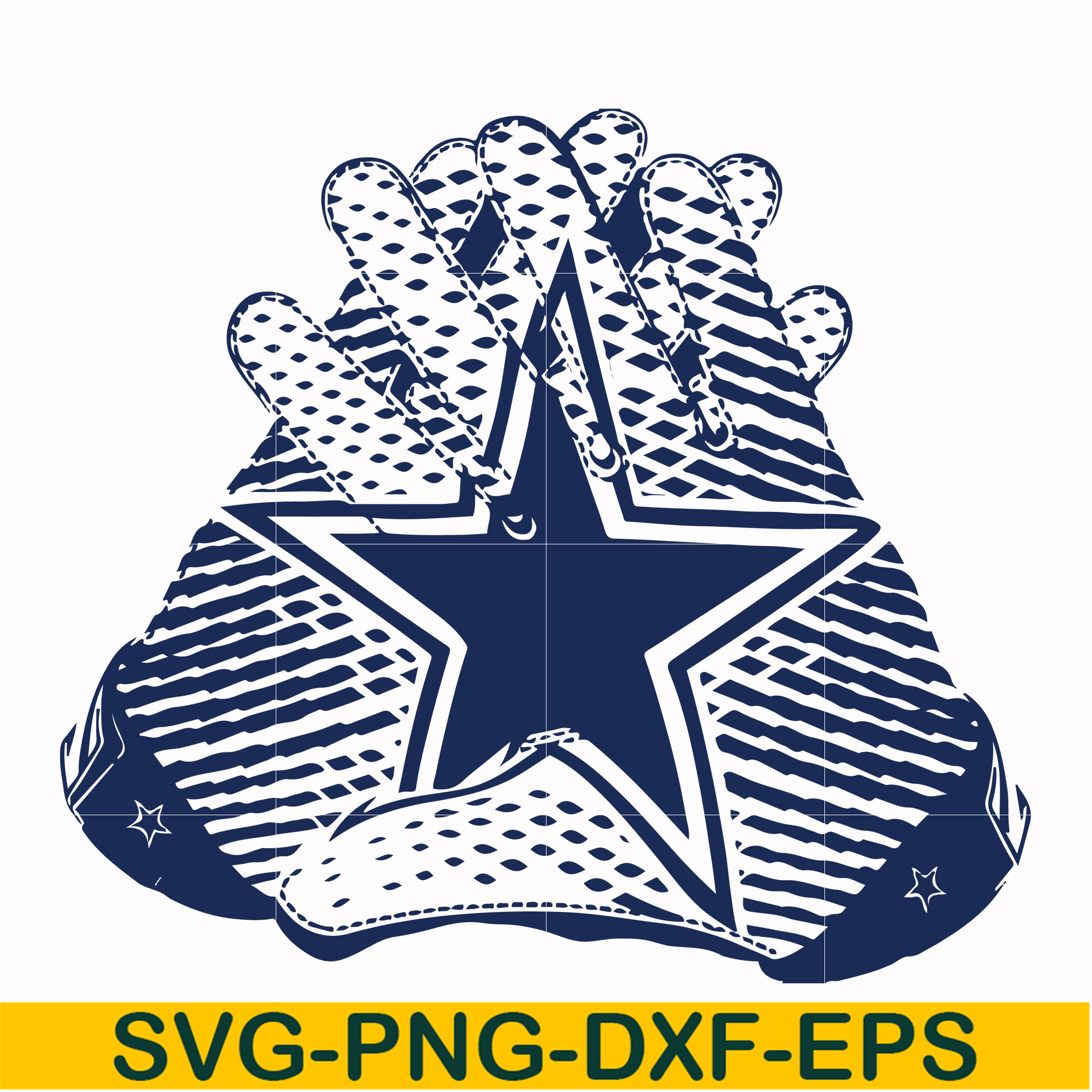 Cowboys gloves, svg, png, dxf, eps file NFL0000204 | Inspire Uplift
