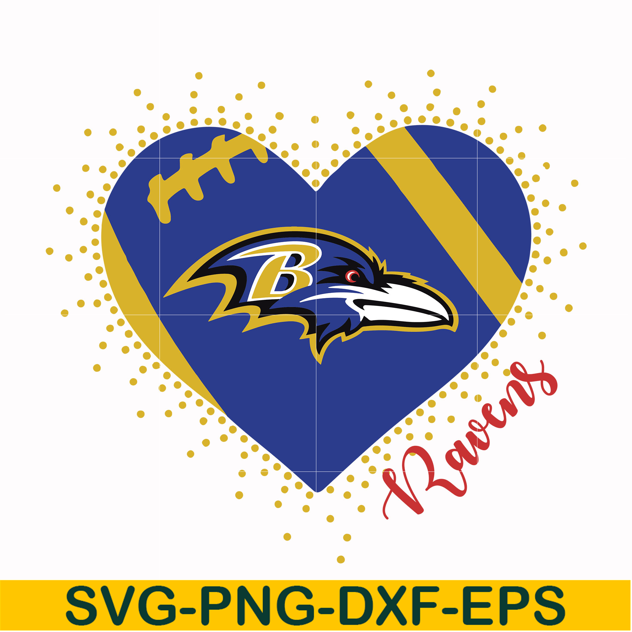 Baltimore Ravens heart svg, Baltimore Ravens svg, Ravens svg - Inspire ...