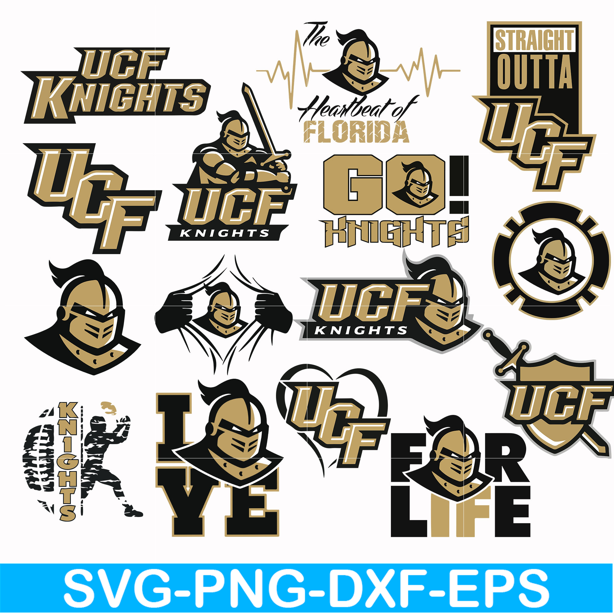 UCF Knights svg, png, dxf, eps file NCAA0000292 | Inspire Uplift