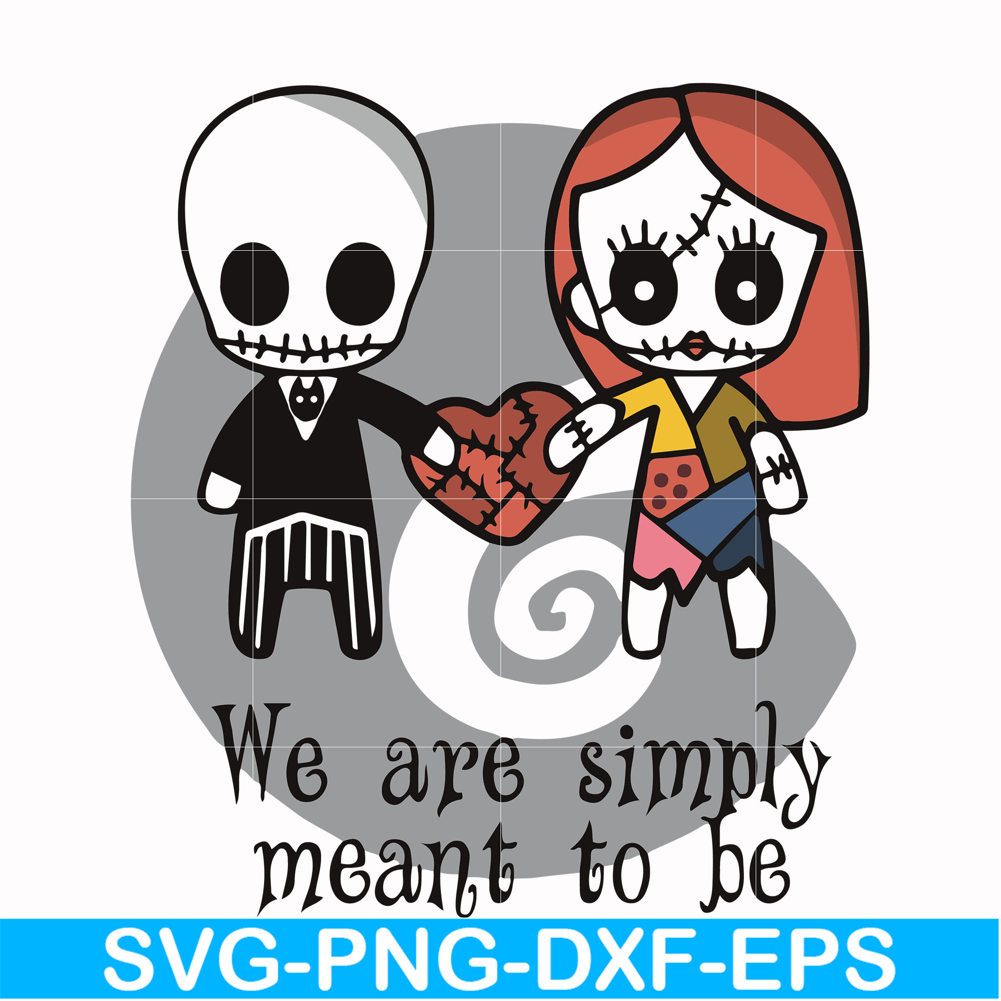 We are simply meant to be svg, Jack Skellington And Sally sv - Inspire ...