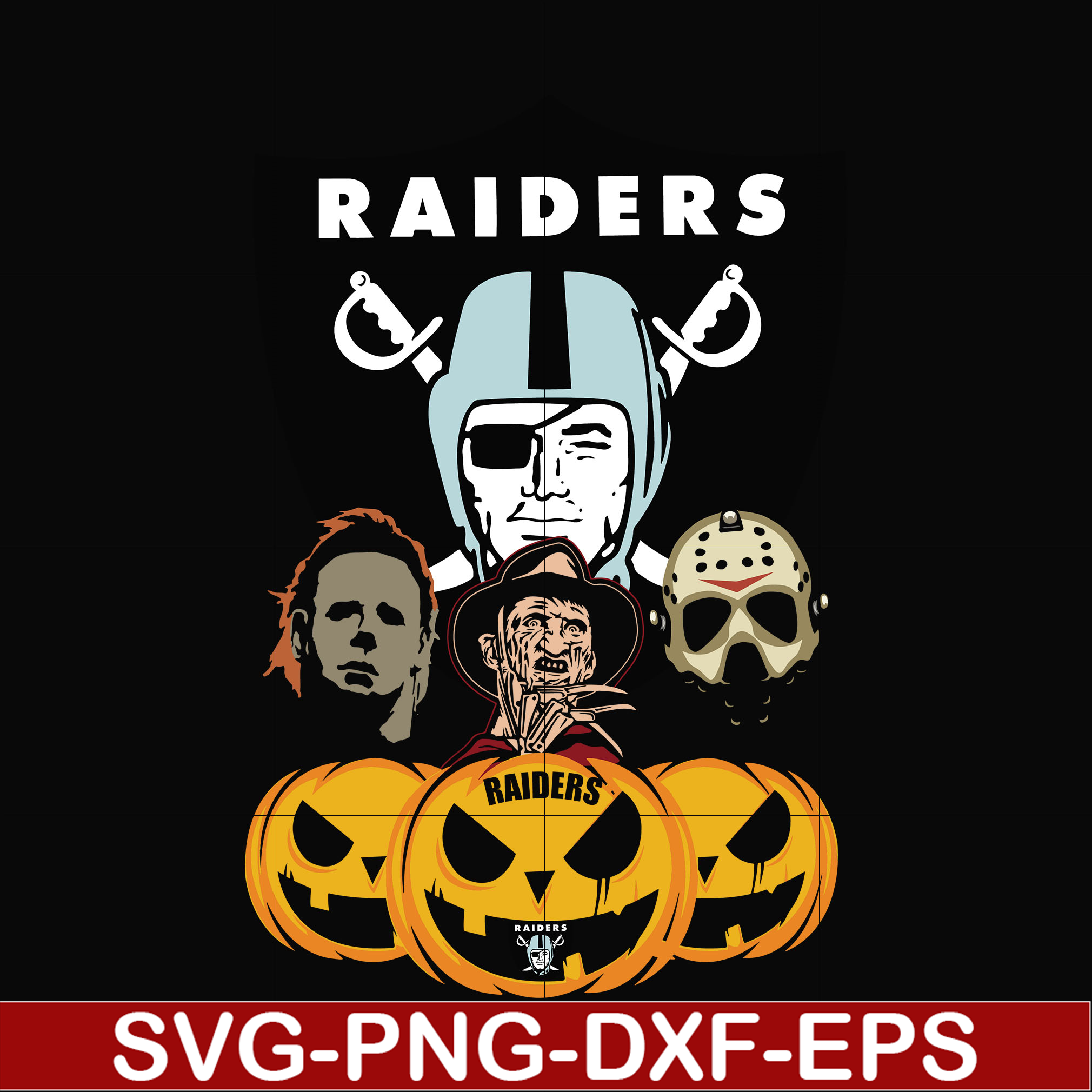 Raiders svg, png, dxf, eps digital file HLW0224 - Inspire Uplift