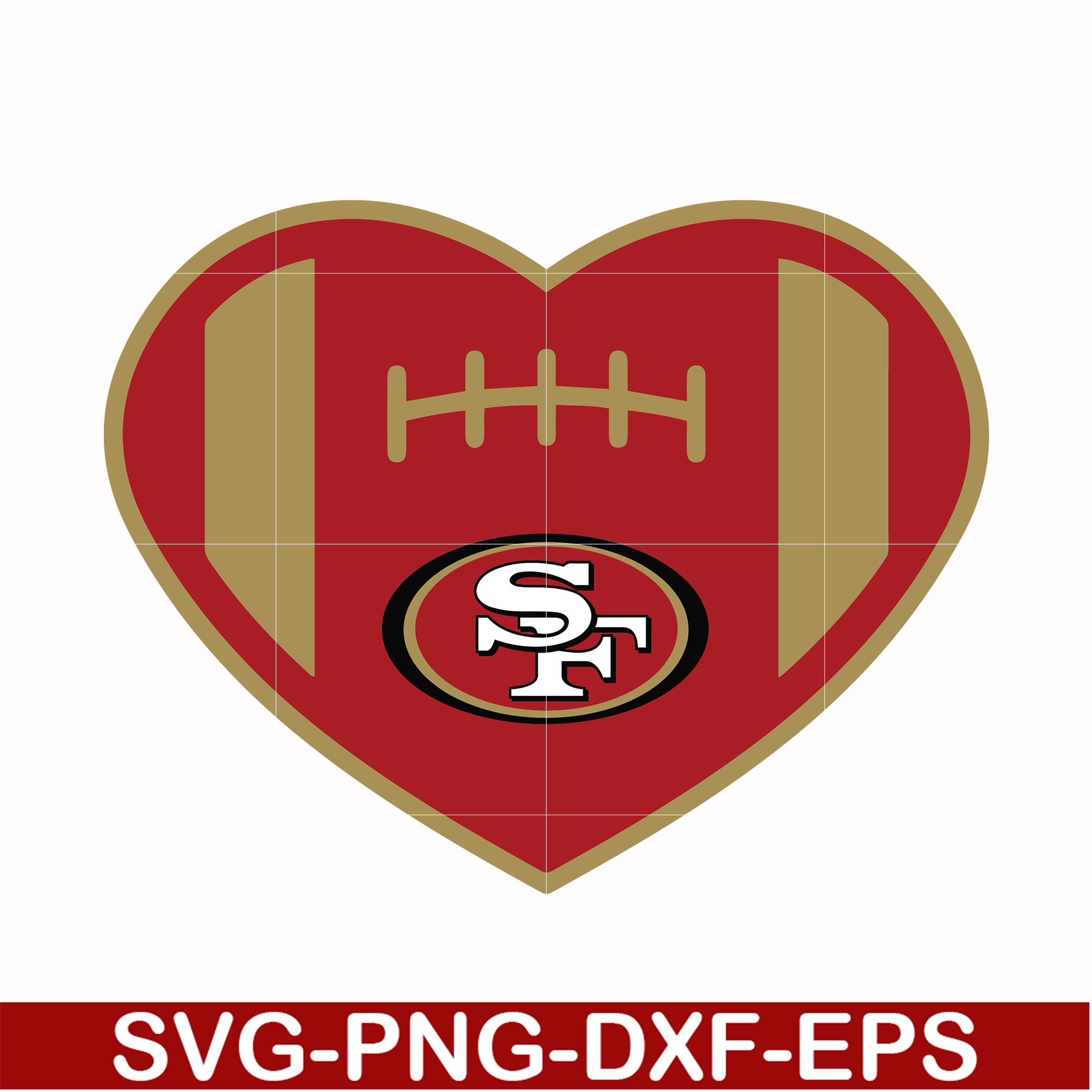 San francisco 49ers heart svg, 49ers heart svg, Nfl svg, png | Inspire ...