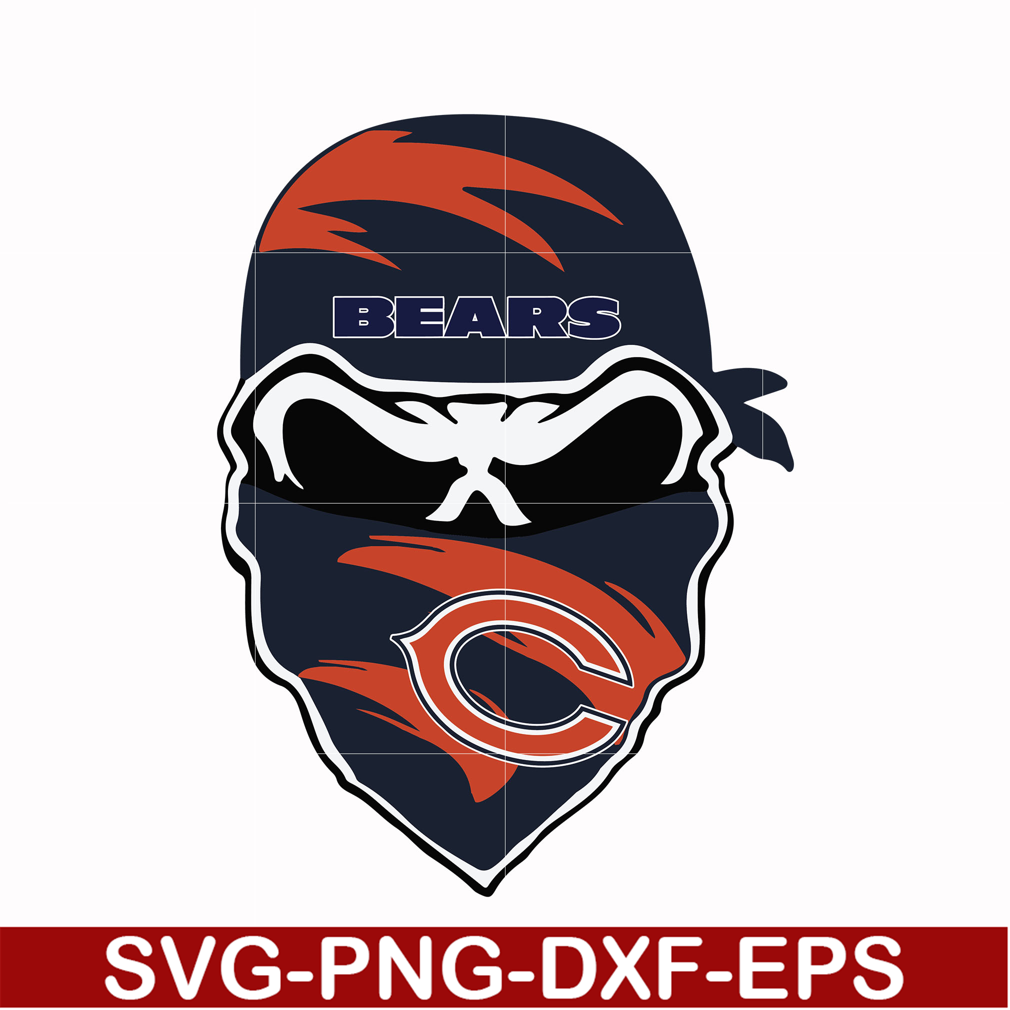 Chicago Bears skull svg, Chicago Bears svg, Bears svg, Skull | Inspire ...