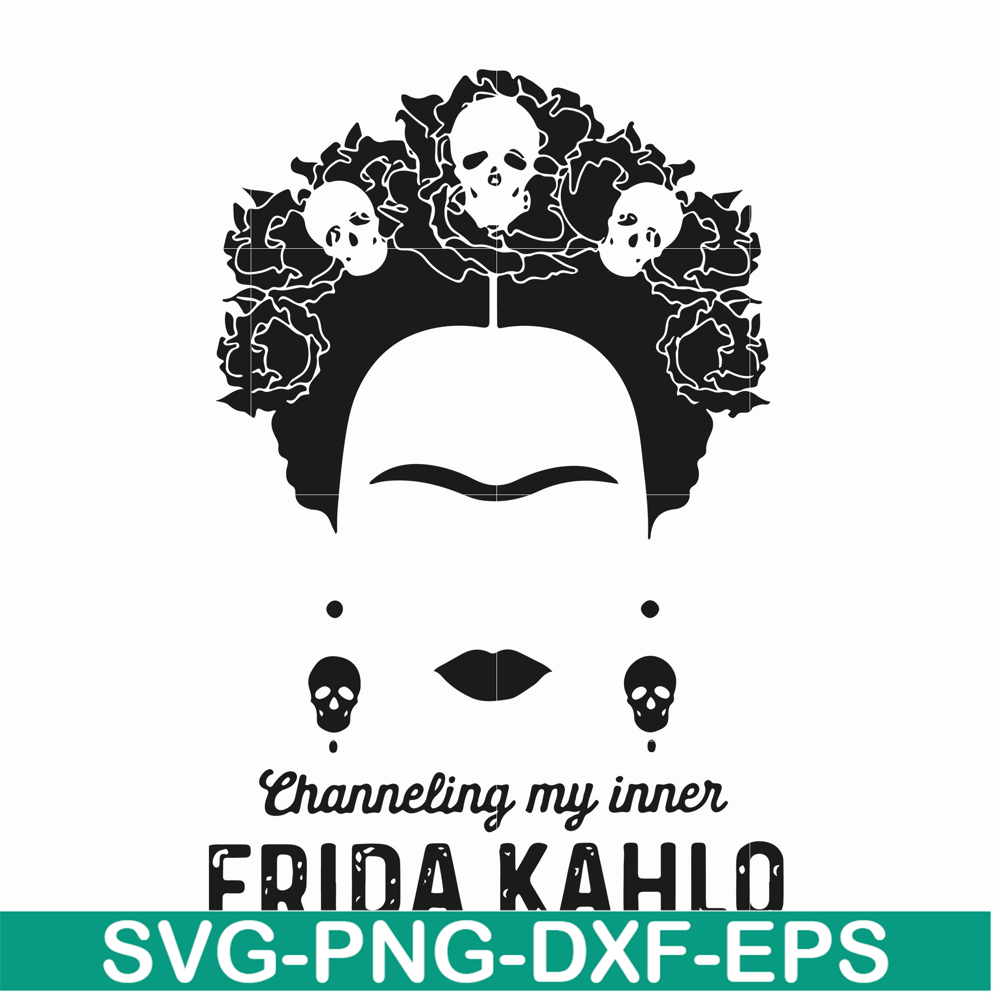 Frida Kahlo svg, png, dxf, eps file FN000354 - Inspire Uplift