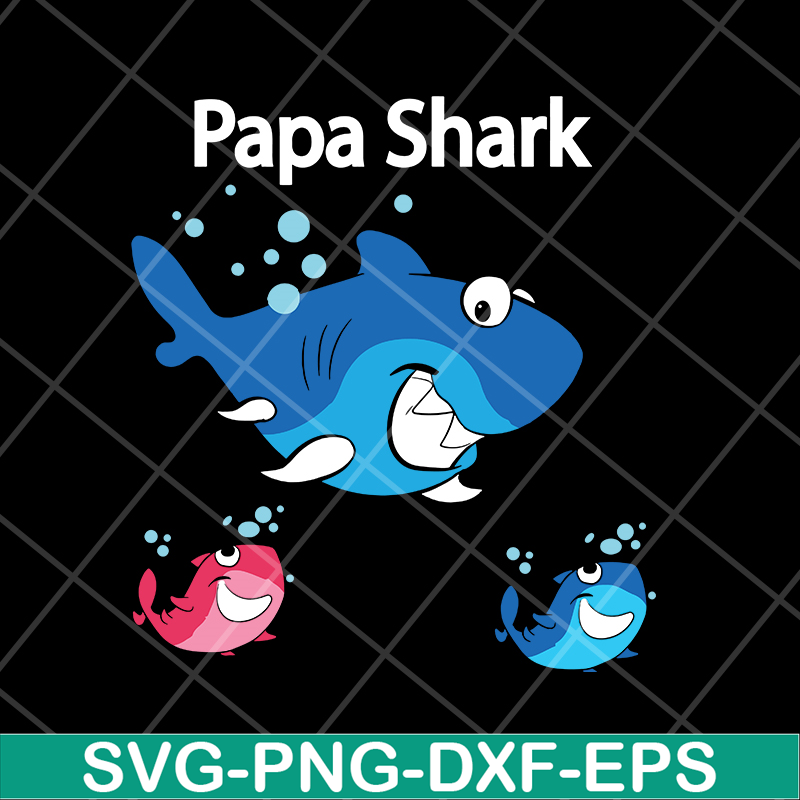 papa shark svg, png, dxf, eps digital file FTD18052109 - Inspire Uplift