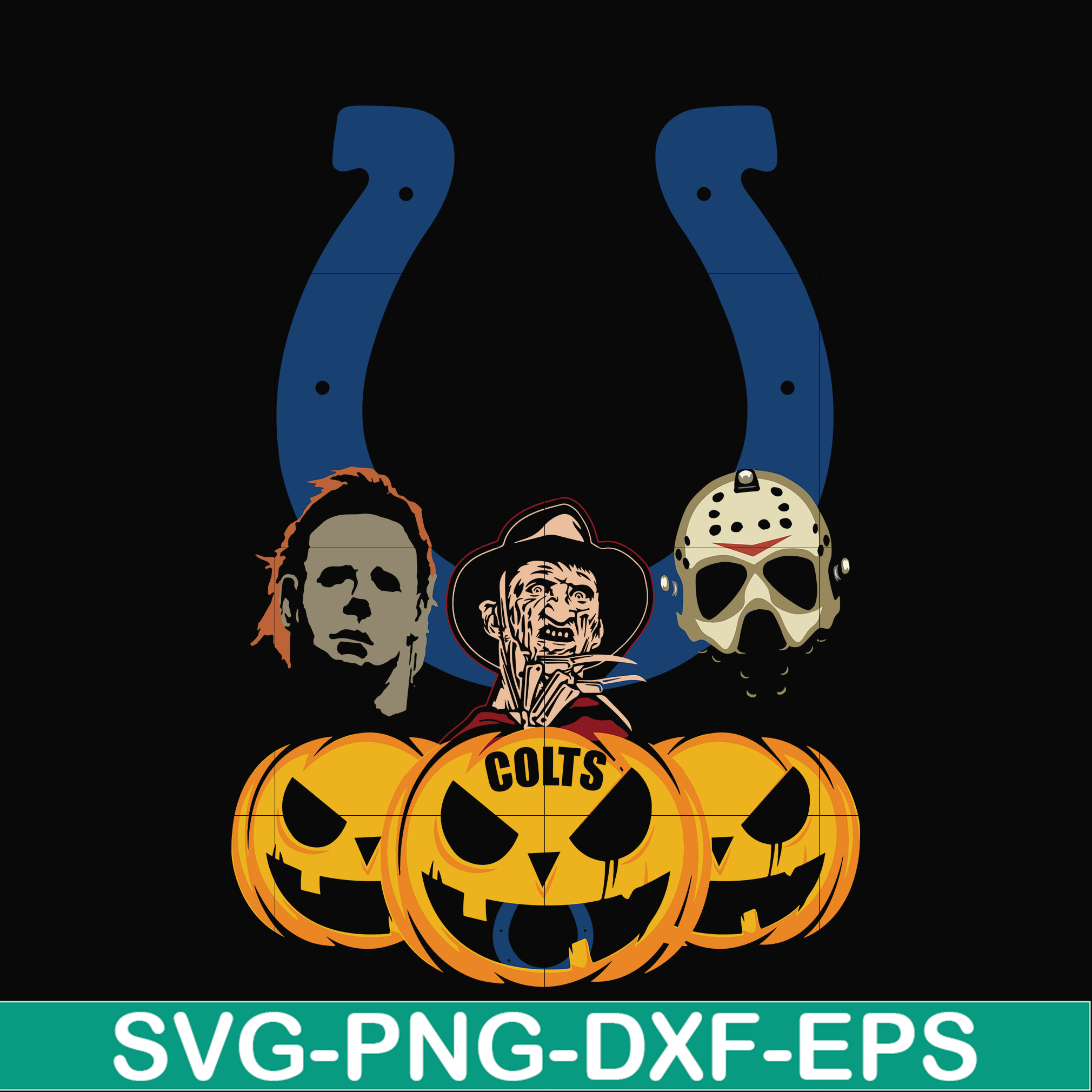 Colts svg, png, dxf, eps digital file HLW0216 - Inspire Uplift