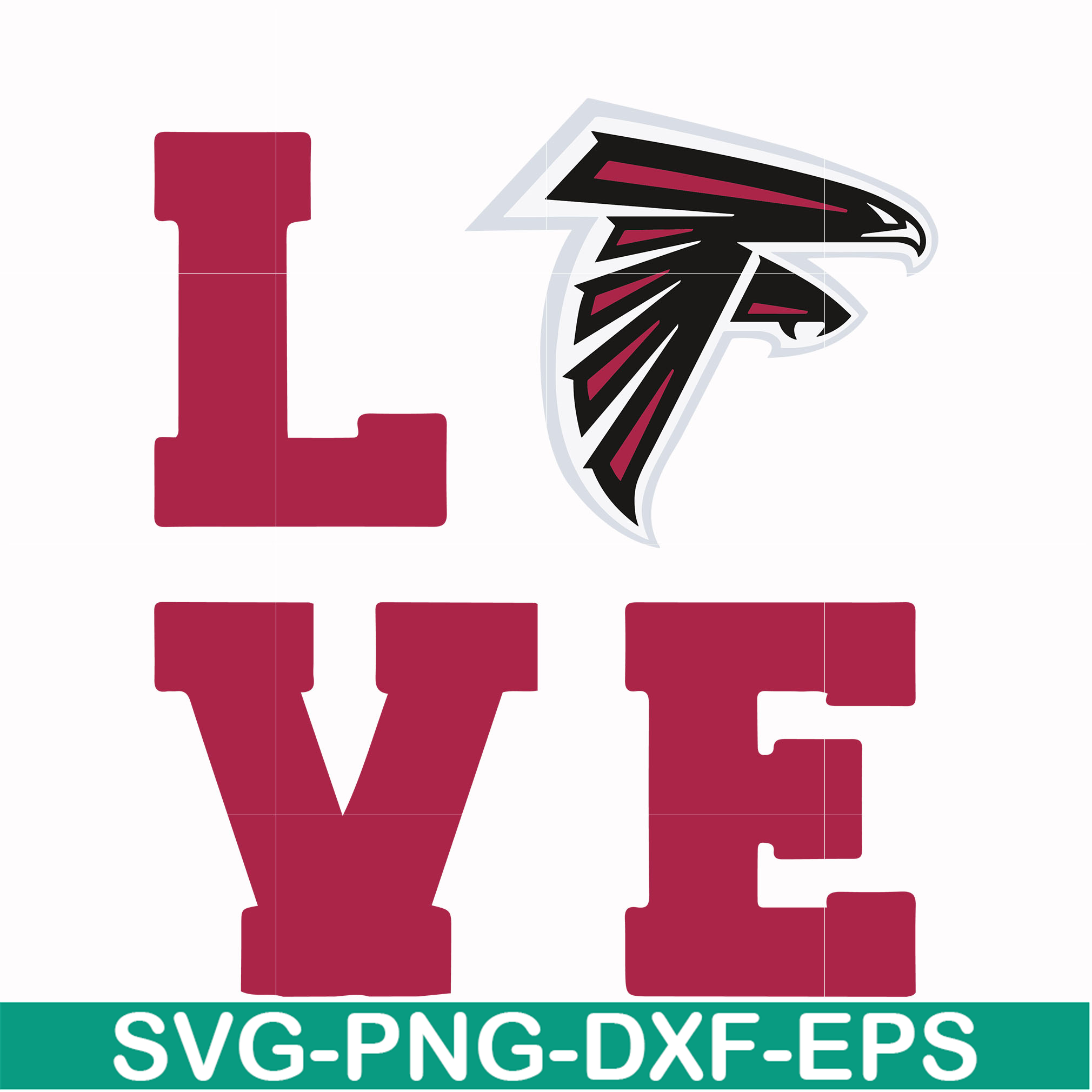 Atlanta Falcons Love svg, Falcons svg, Sport svg, Nfl svg, p - Inspire ...