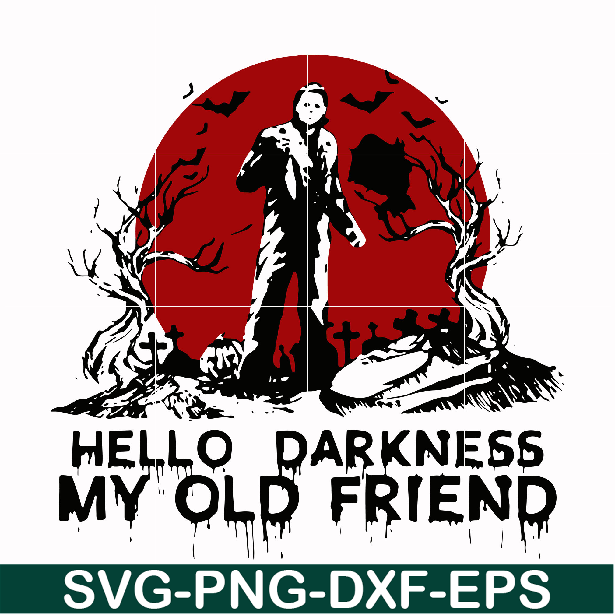 hello darkness my old friend svg, png, dxf, eps digital file - Inspire ...