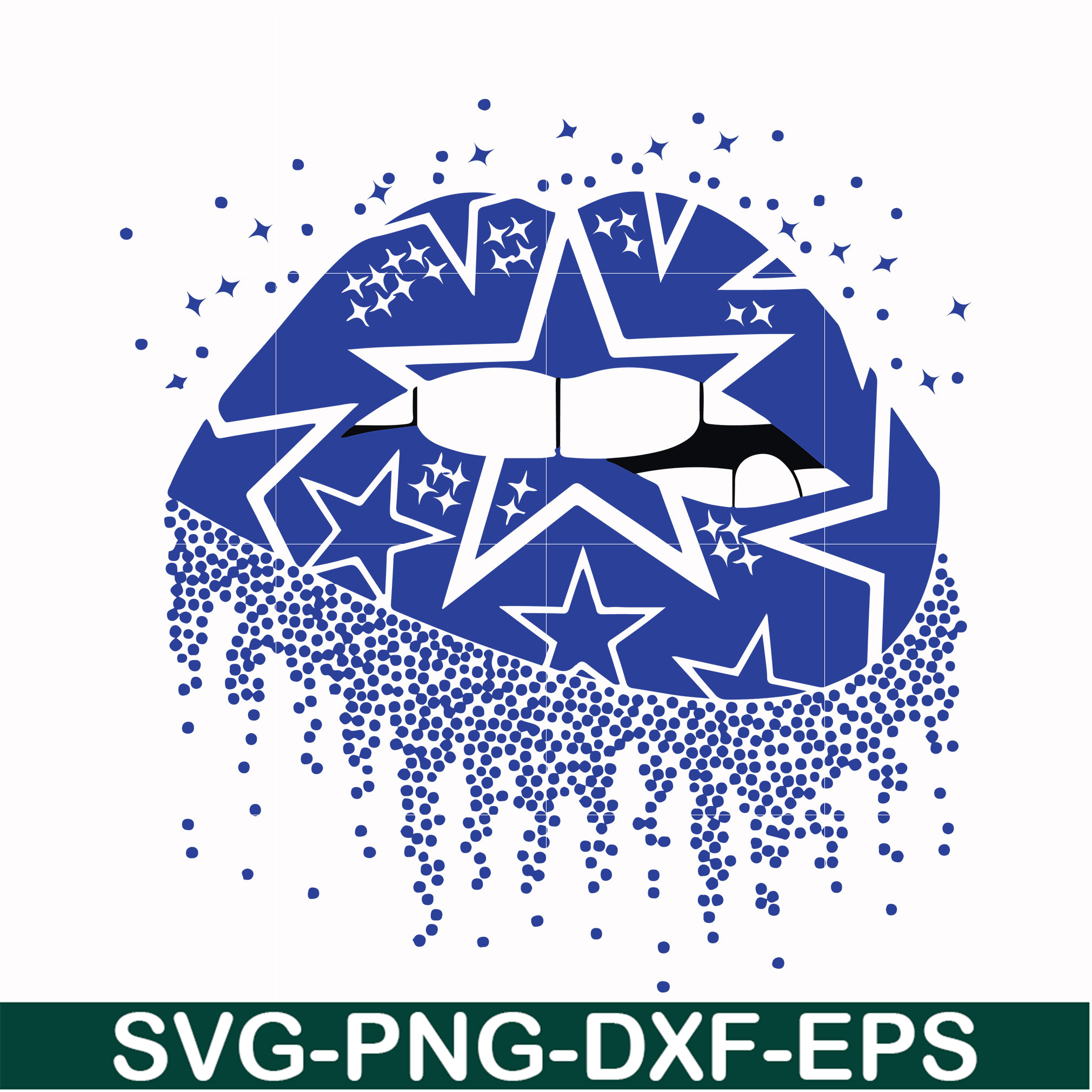 Cowboys lips, svg, png, dxf, eps file NFL0000115 - Inspire Uplift