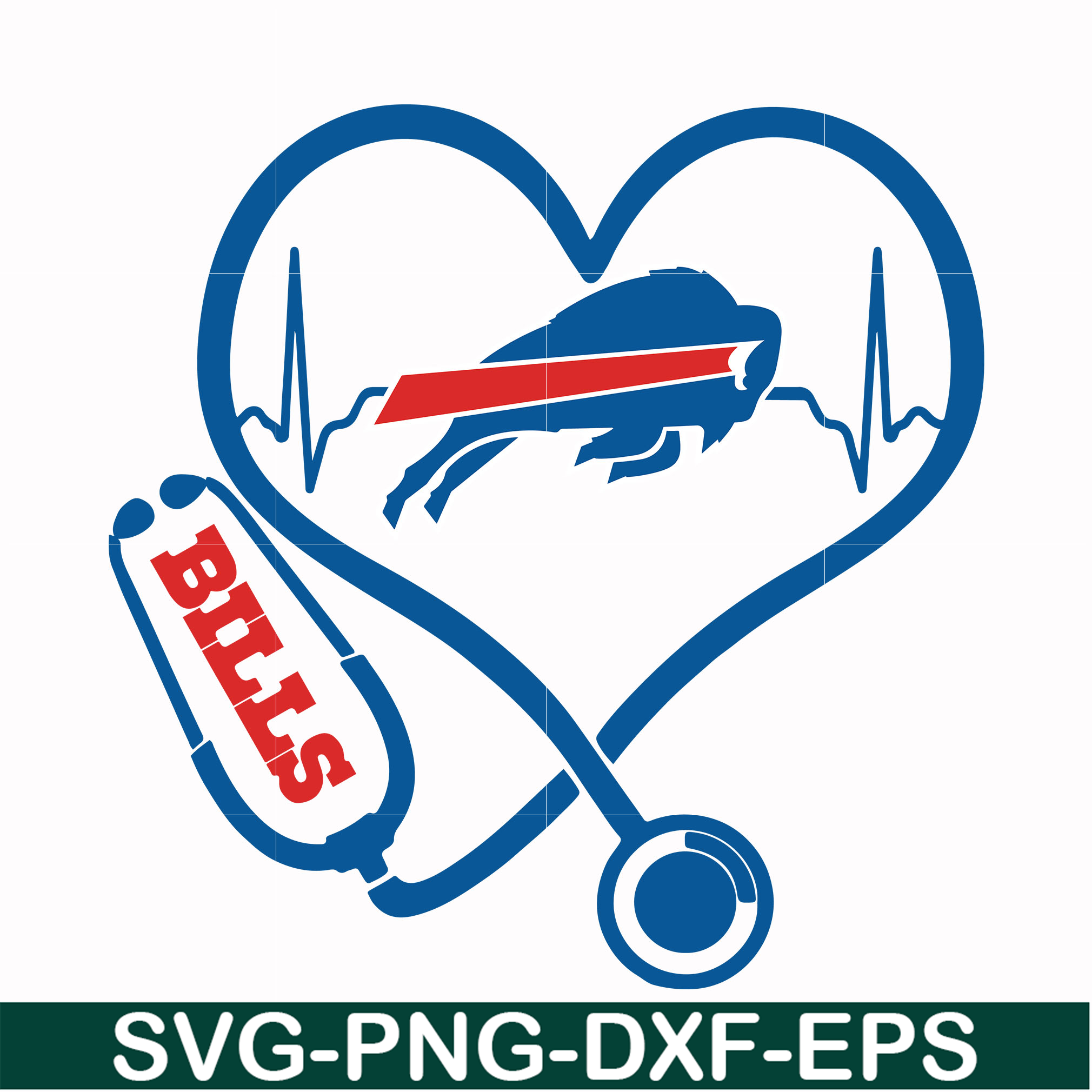Buffalo Bills heart svg, Bills heart svg, Nfl svg, png, dxf, - Inspire ...