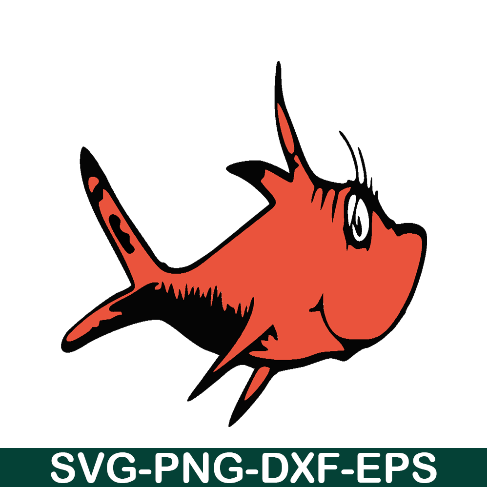 The Red Fish SVG, Dr Seuss SVG, Cat in the Hat SVG DS2051223 - Inspire ...