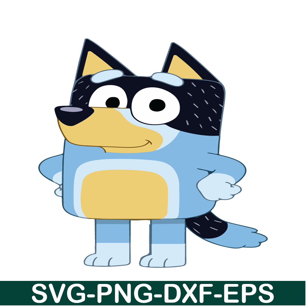 Bluey Bandit SVG PDF PNG Bluey Character SVG Bluey Cartoon S | Inspire ...