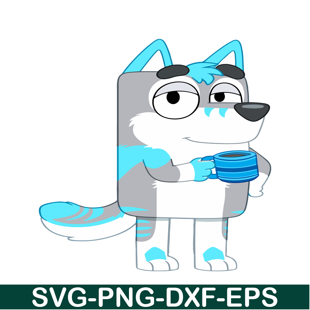 Bluey Blue Color SVG PNG PDF Bluey Cartoon SVG Bluey Vibes S | Inspire ...