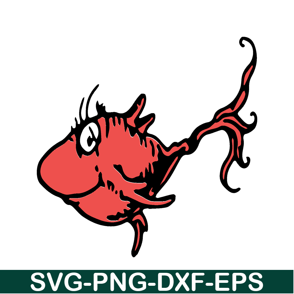 The Happy Red Fish SVG, Dr Seuss SVG, Cat In The Hat SVG DS2 | Inspire ...