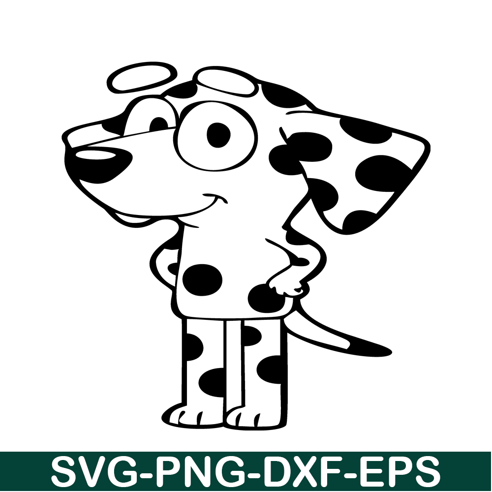 Mrs. Retriever Dalmatian SVG PNG DXF EPS Bluey Character SVG | Inspire ...