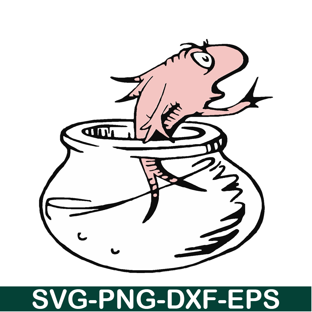The Pink Fish SVG, Dr Seuss SVG, Cat In The Hat SVG DS205122 - Inspire ...