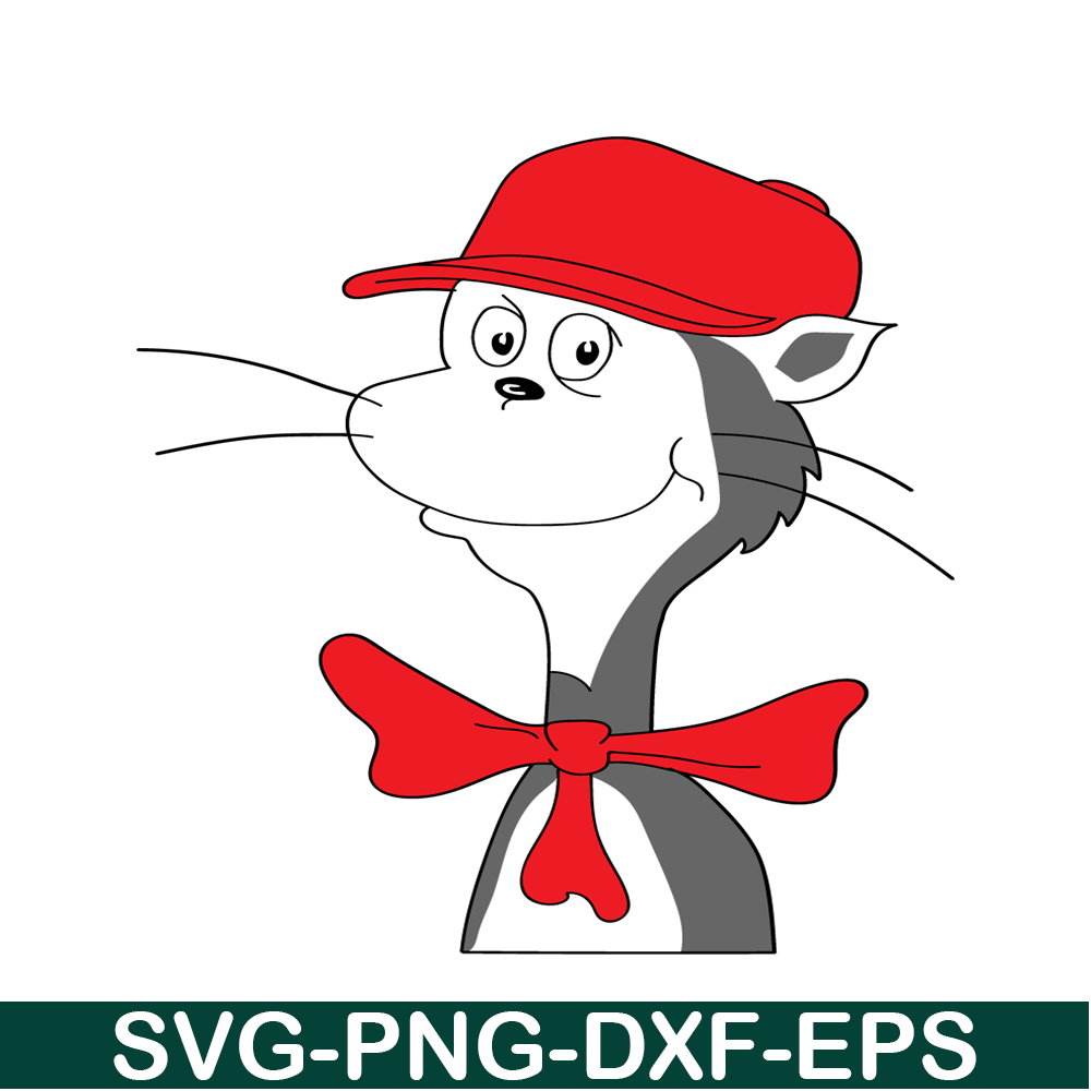 The Cat With New Hat SVG, Dr Seuss SVG, Cat In The Hat SVG D - Inspire ...