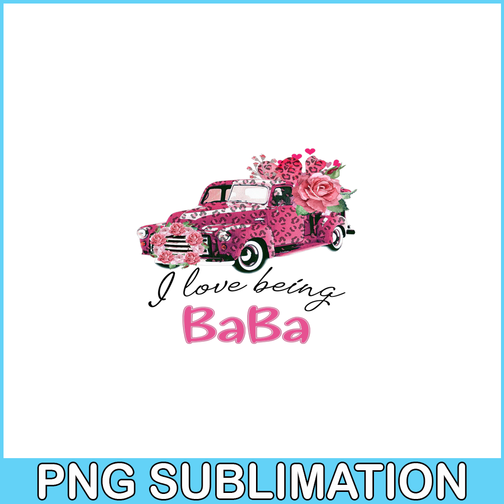 I Love Being Baba PNG, Pink Valentine PNG, Valentine Holiday - Inspire ...
