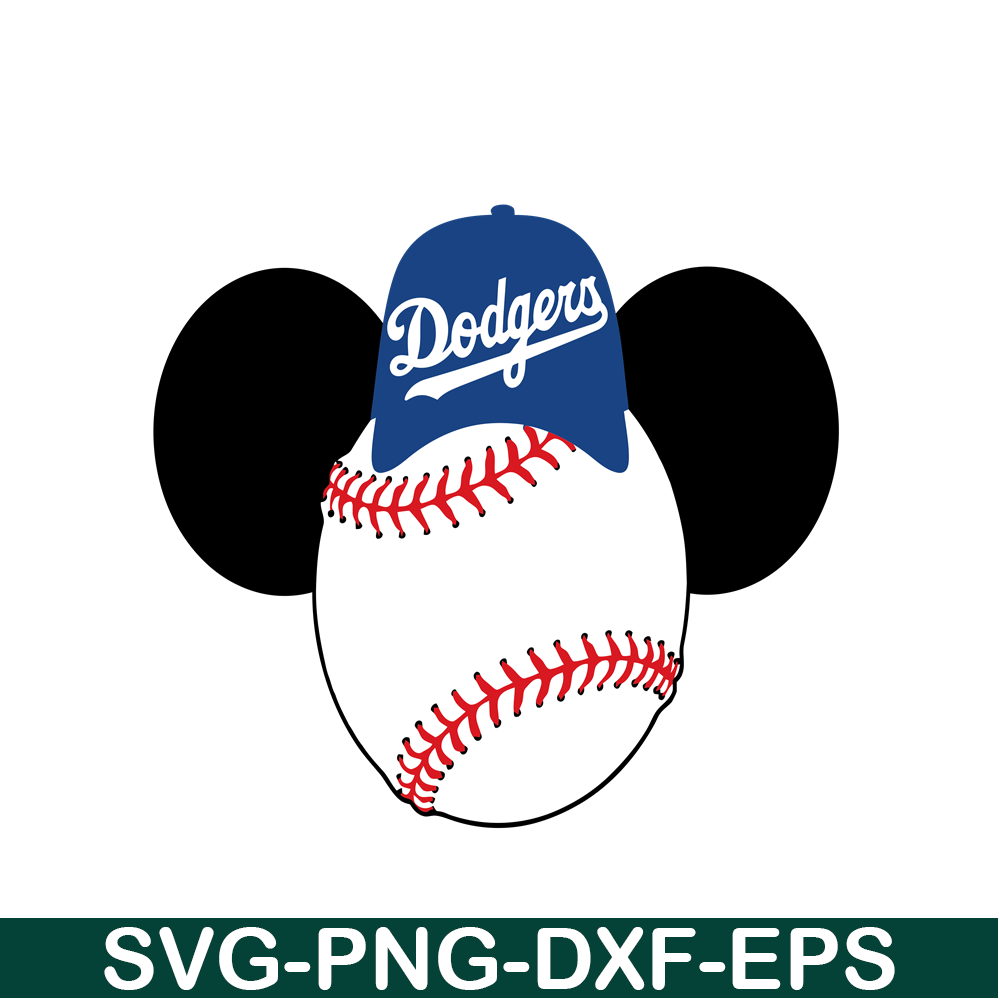 LA Dodgers The Mickey SVG, Major League Baseball SVG, MLB Lo | Inspire ...