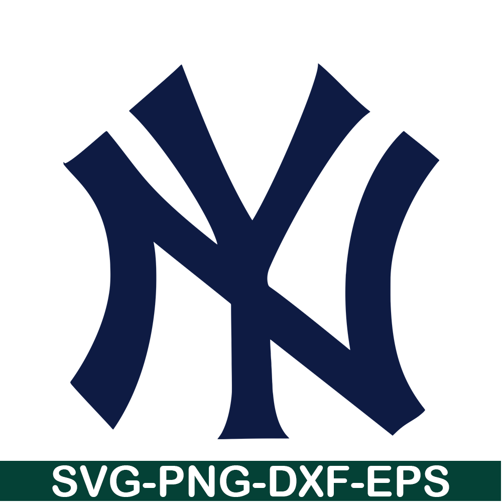 NewYork Yankees Simple Logo SVG, Major League Baseball SVG, | Inspire ...