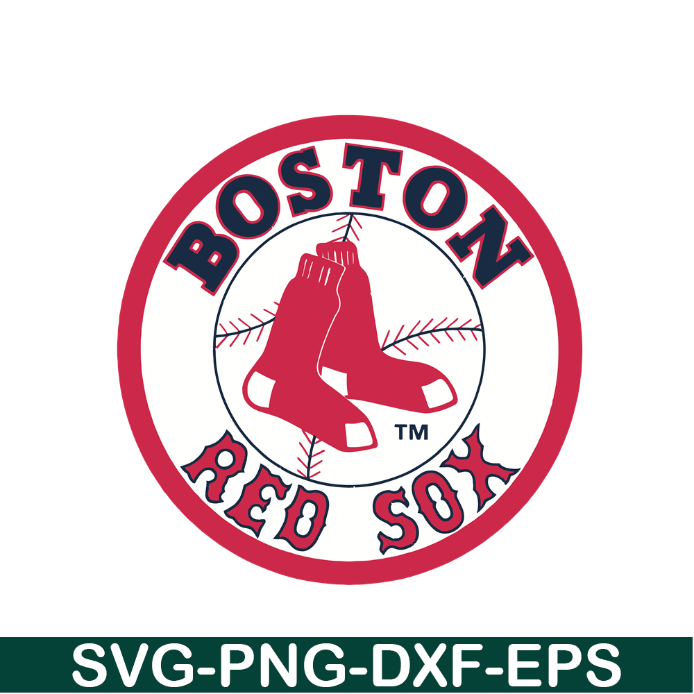 Boston Red Sox Red White Logo SVG PNG DXF EPS AI, Major Leag - Inspire ...